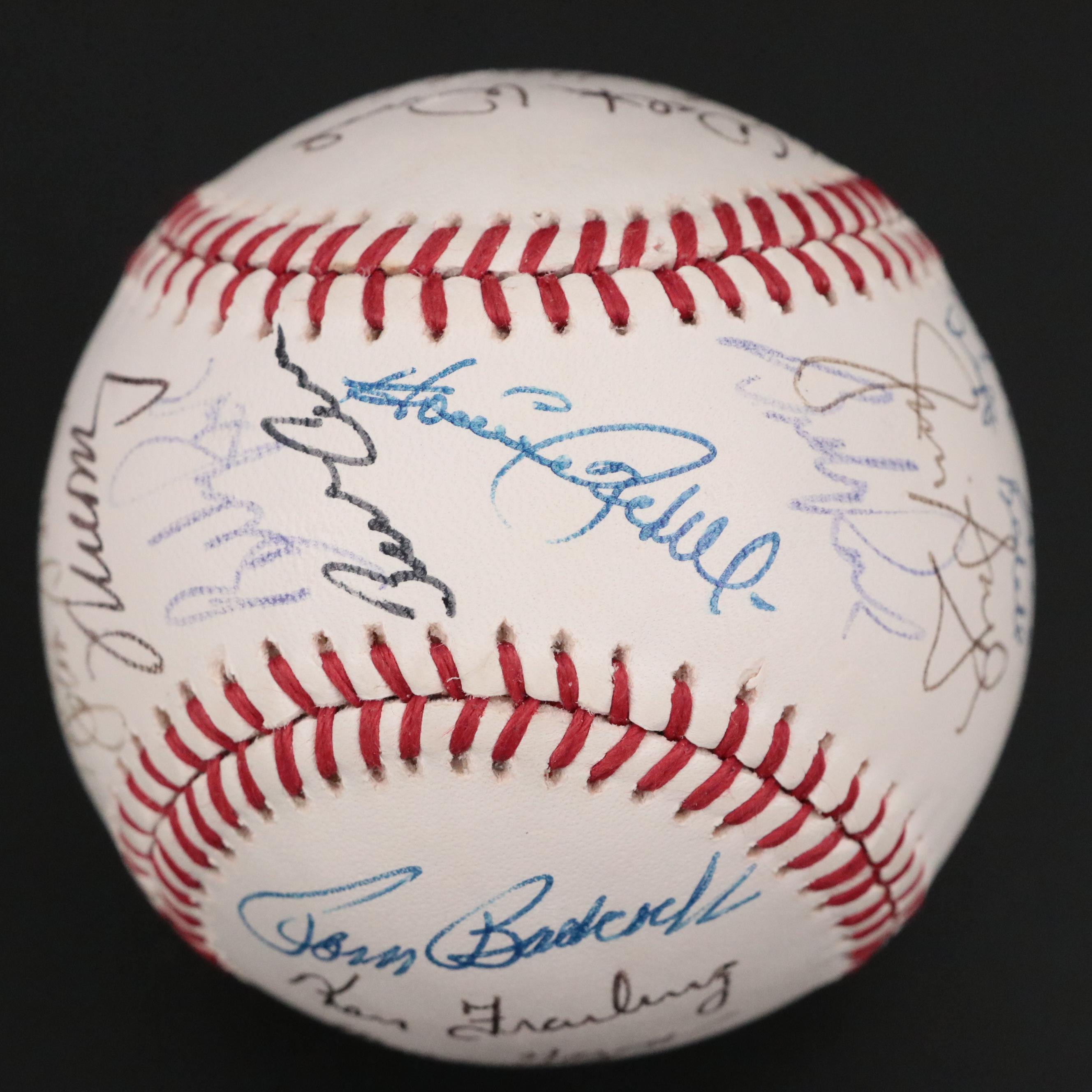 Chicago Cubs Team Signed Baseballs with Bill Connors, Ken Frailing, and ...
