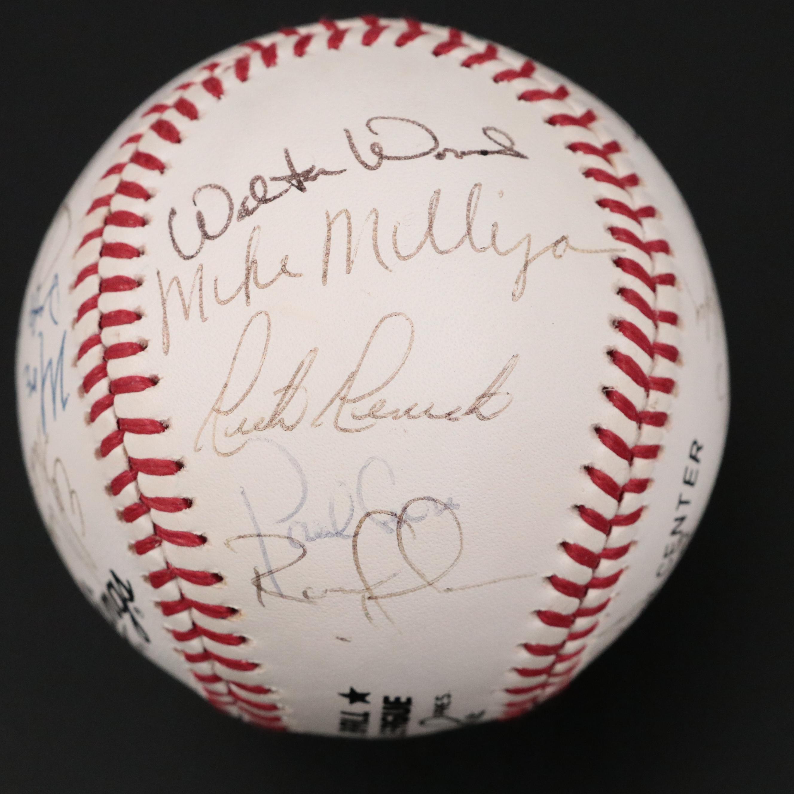 Chicago Cubs Team Signed Baseballs with Bill Connors, Ken Frailing, and ...