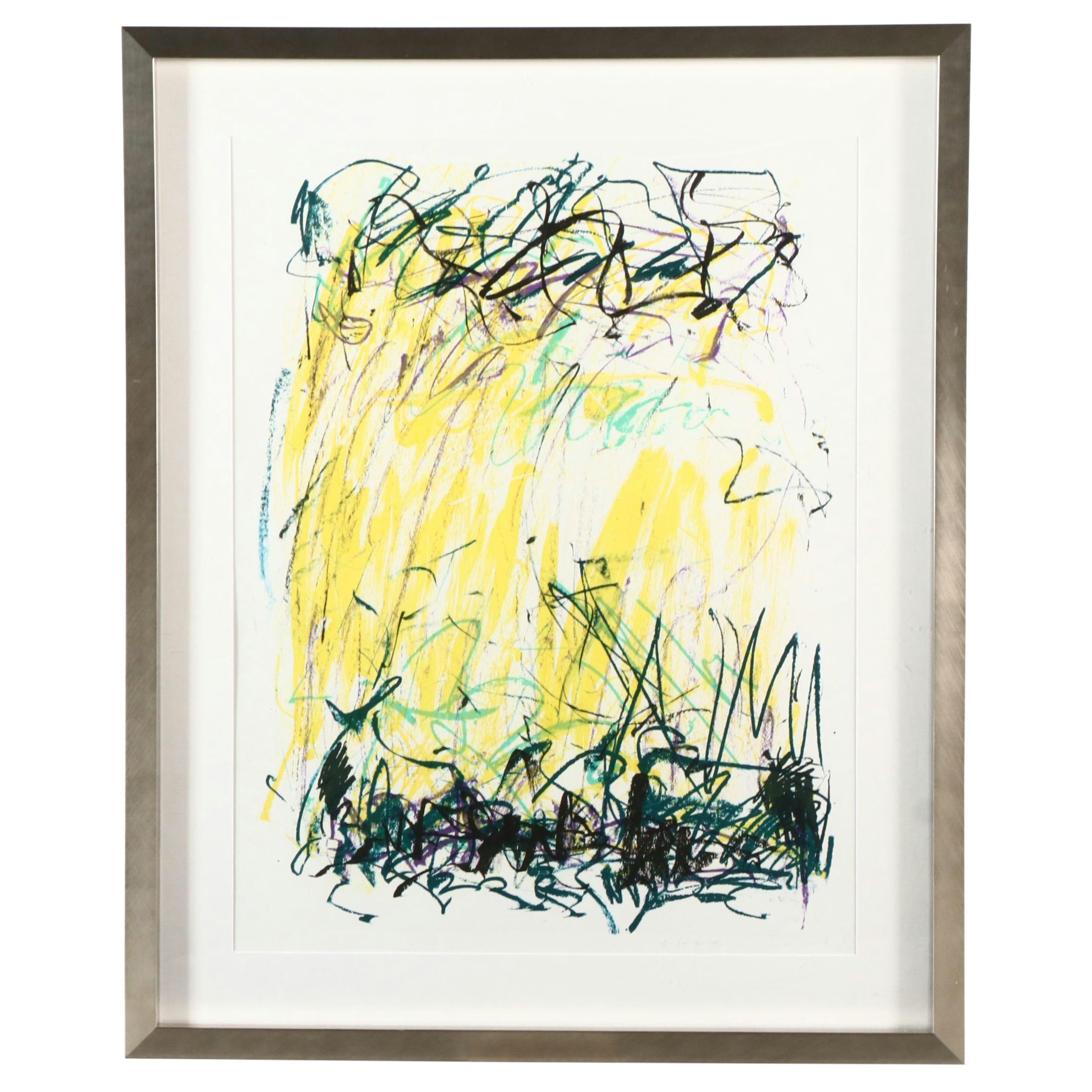 Joan Mitchell Color Lithograph "Sides of a River II," 1981 | EBTH