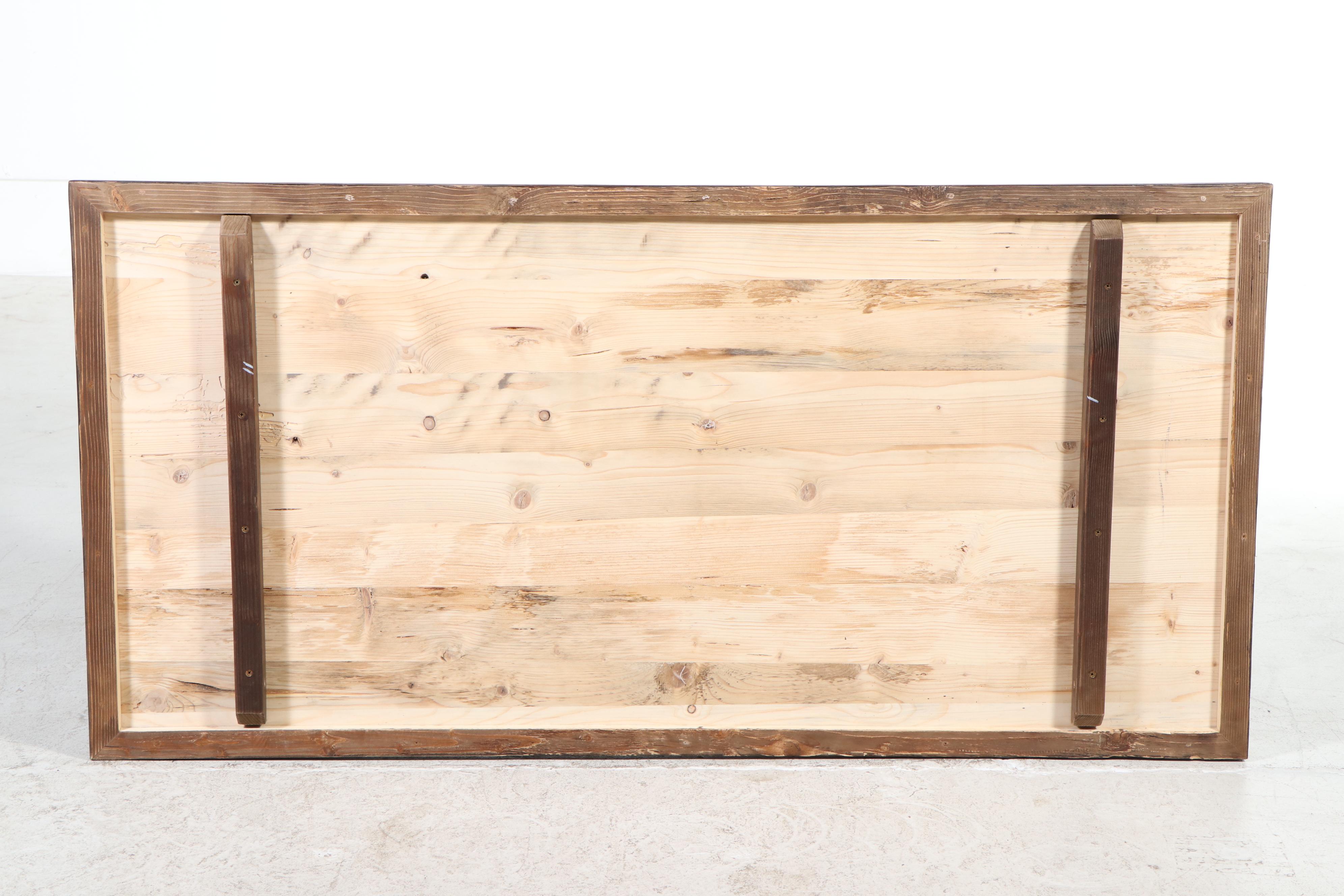 Rustic Pine Trestle-Base Dining Table | Everything But The House