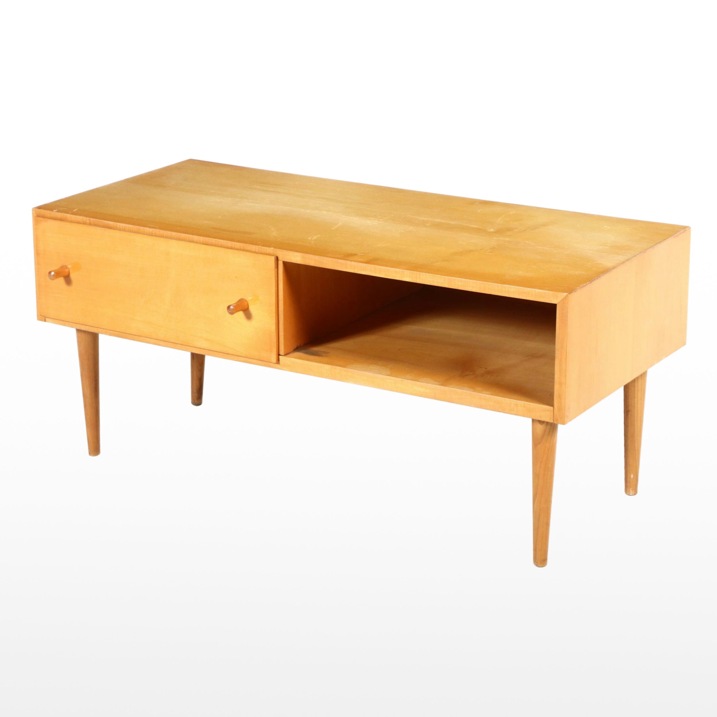 Mid Century Modern Maple and Ash Coffee Table | EBTH