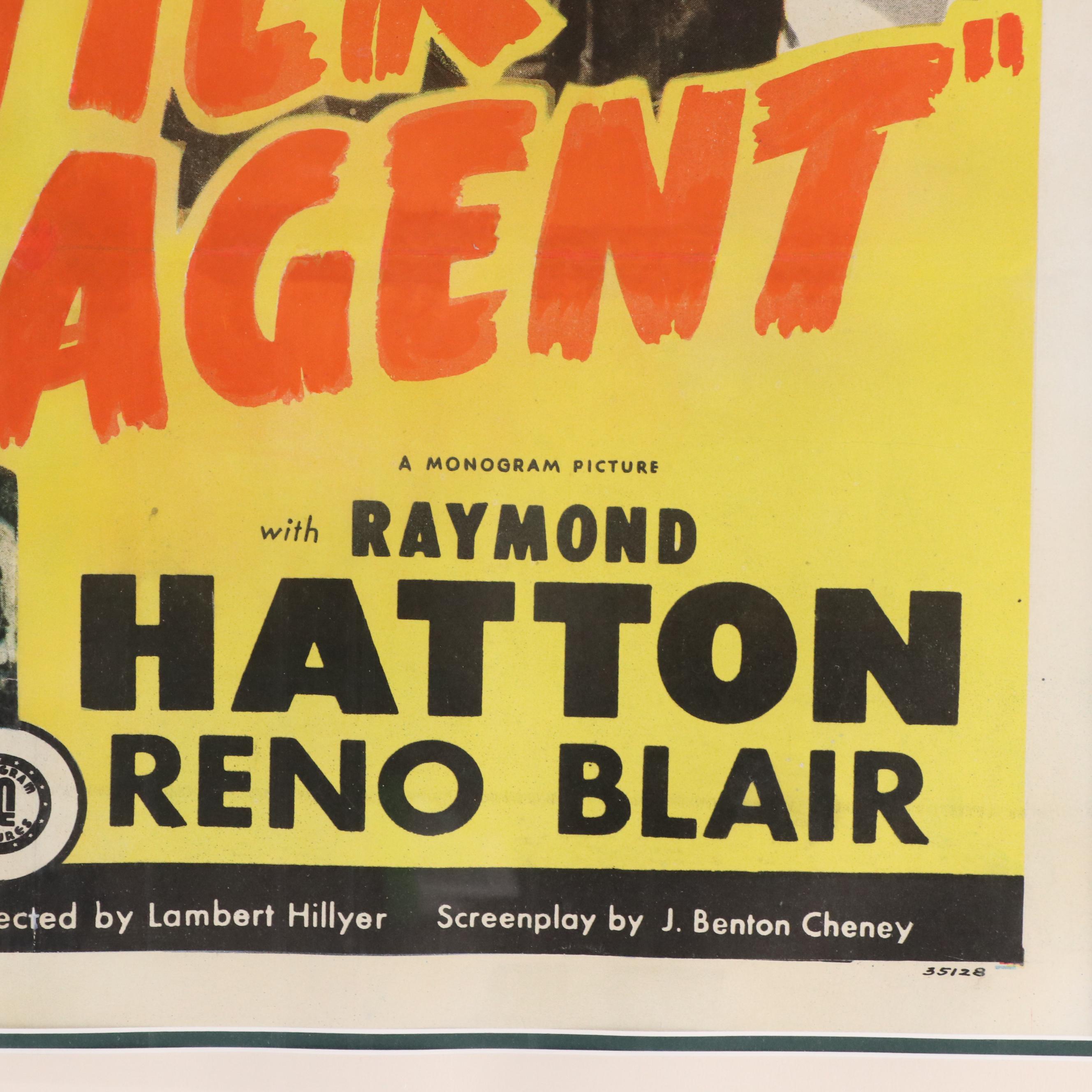 "Frontier Agent" Western Movie Poster, 1948 | EBTH