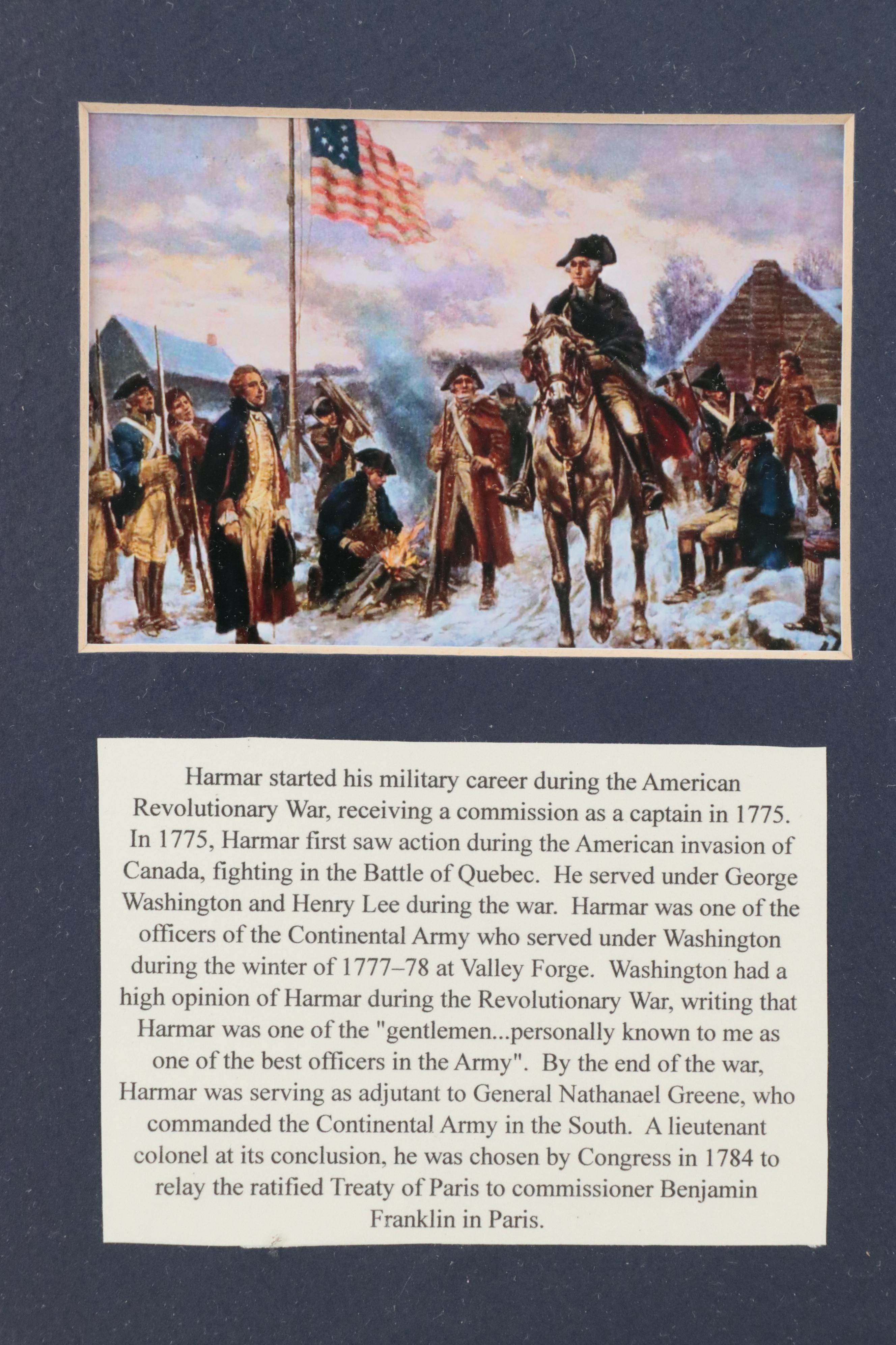 General Josiah Harmar Cut Signature with Display | EBTH