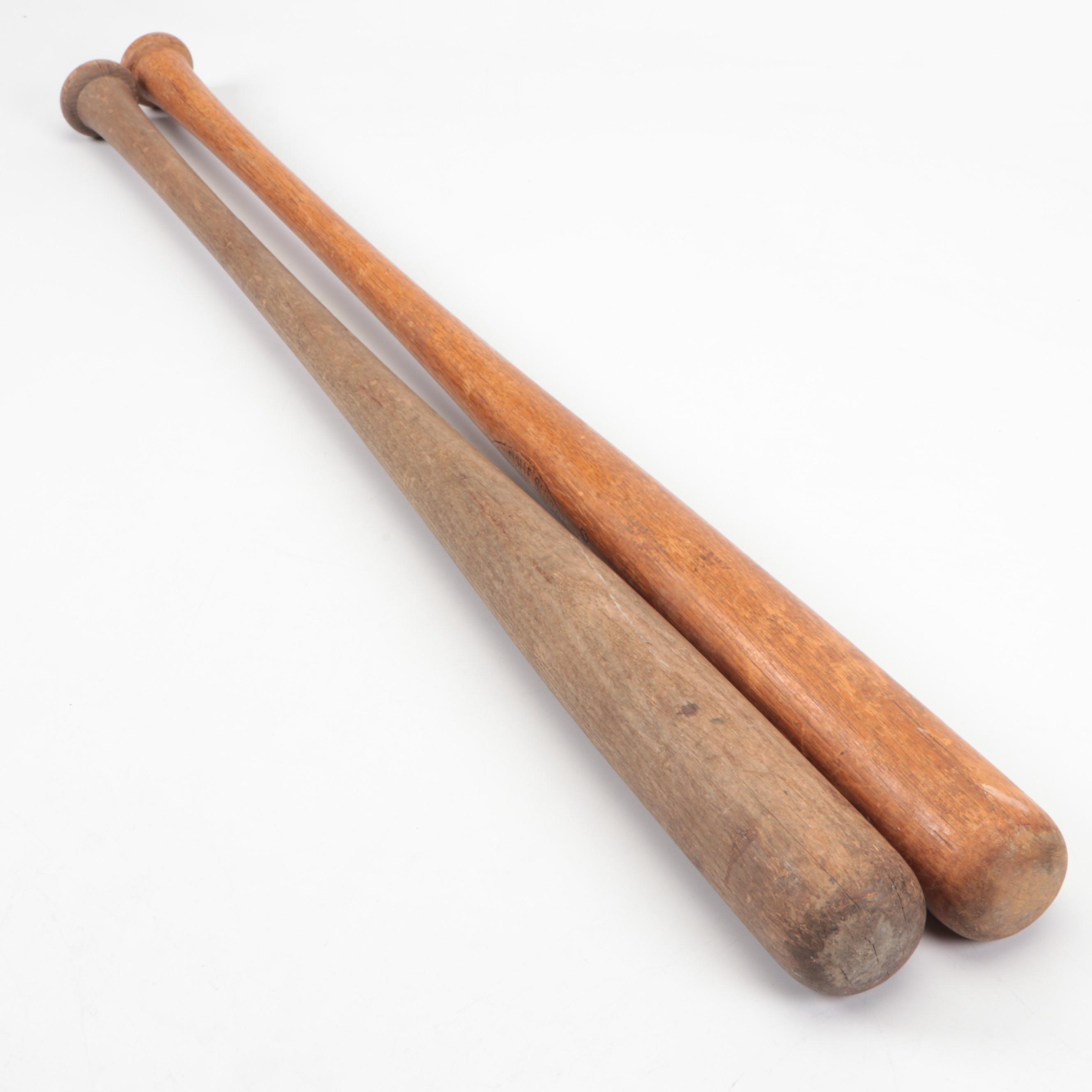 Ted Williams and Willard Hershberger Signature Model Louisville Slugger ...