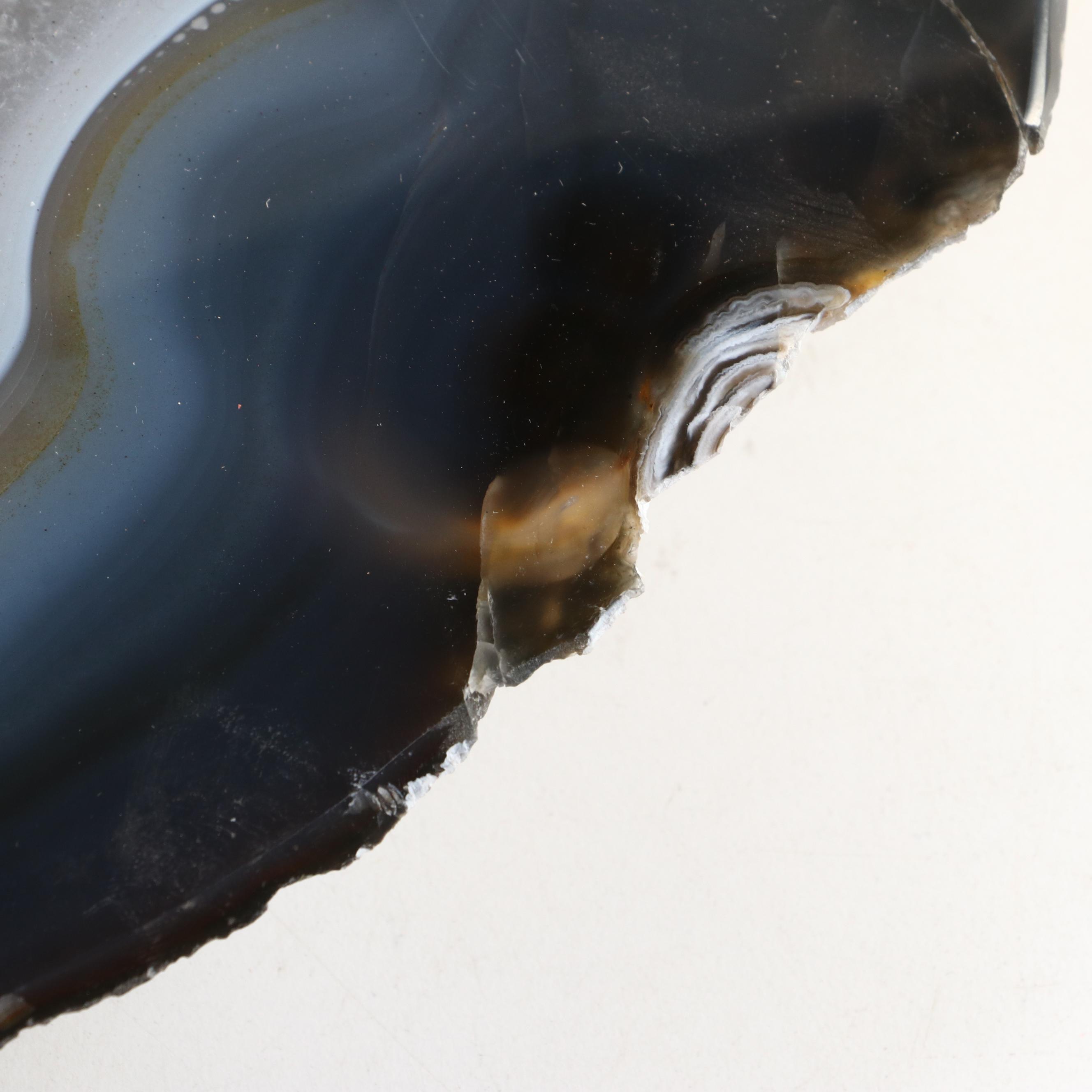 Agate and Calcite Quartz Geode Polished Slab | EBTH