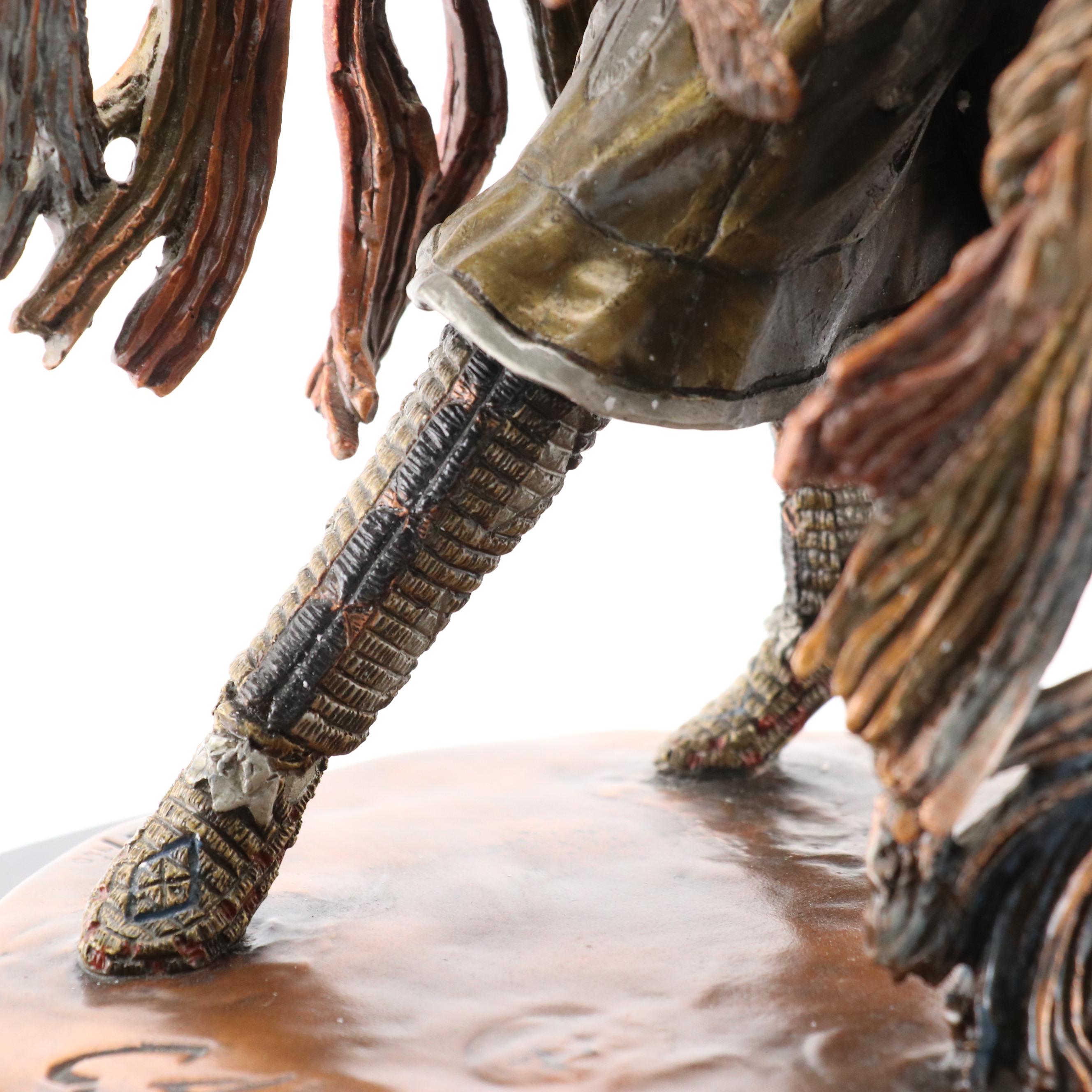 C. A. Pardell Patinated Bronze Sculpture "Footprints of the Butterfly ...