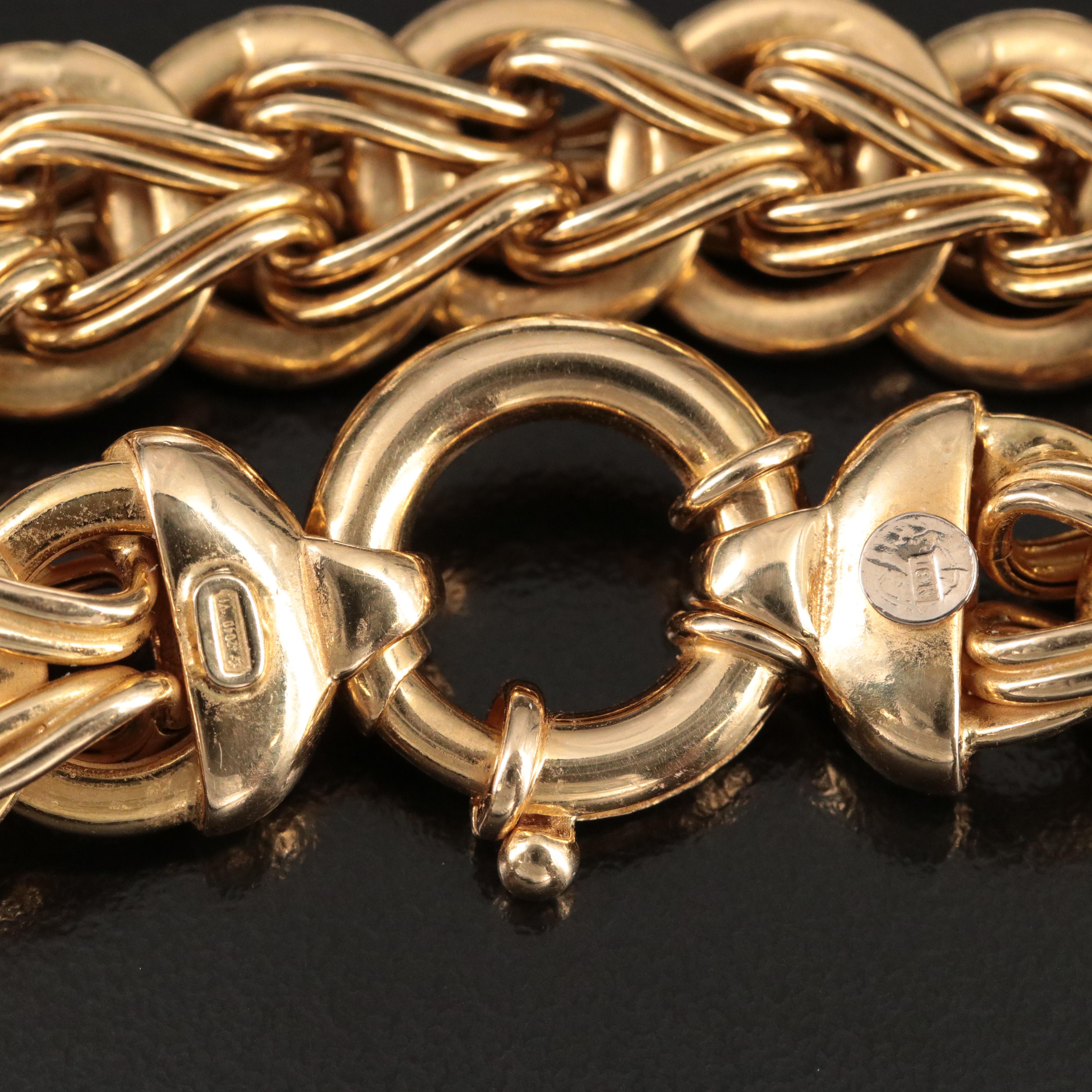 Italian 18K Fancy Link Necklace | Everything But The House