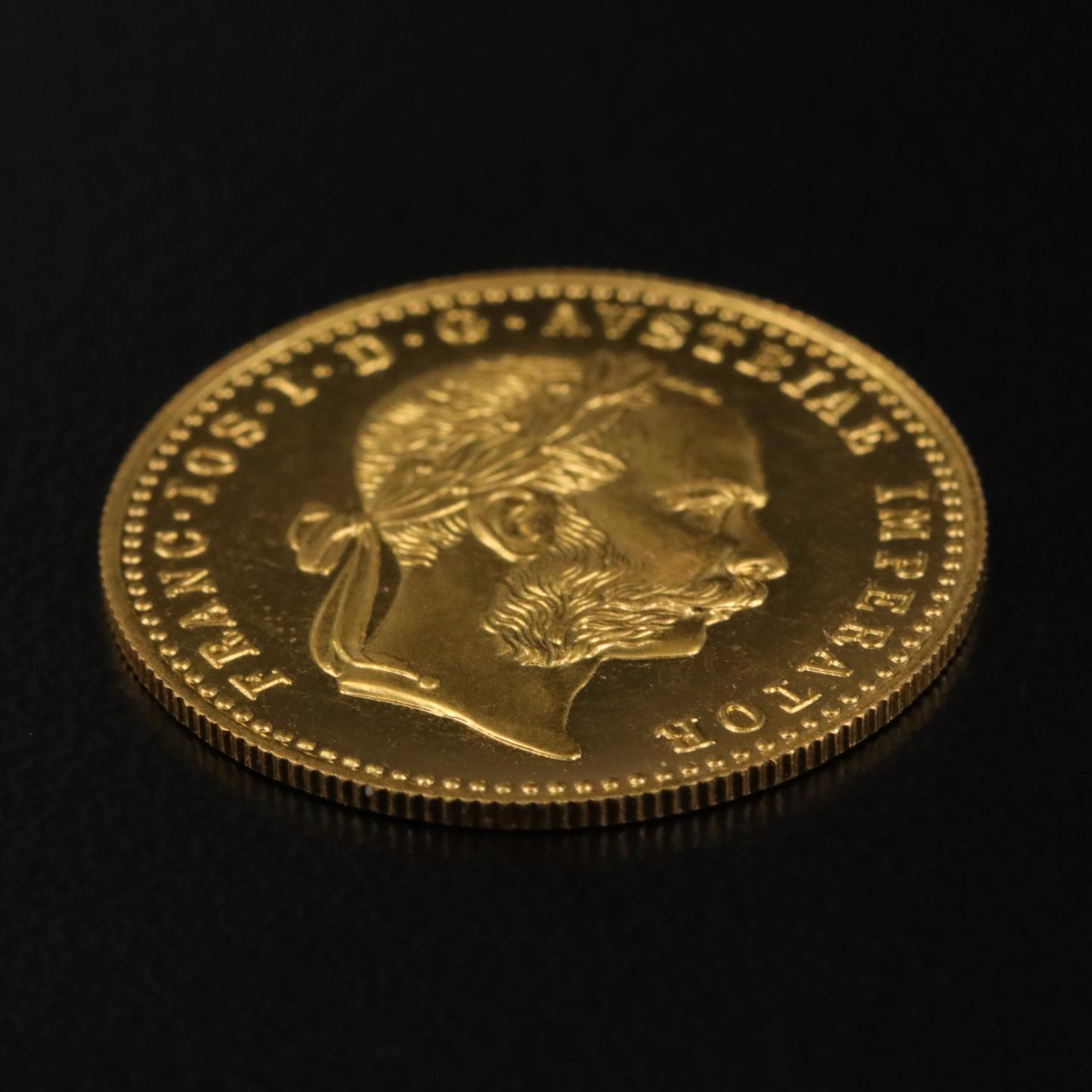 1915 Austrian One Ducat Gold Coin Re-strike | EBTH