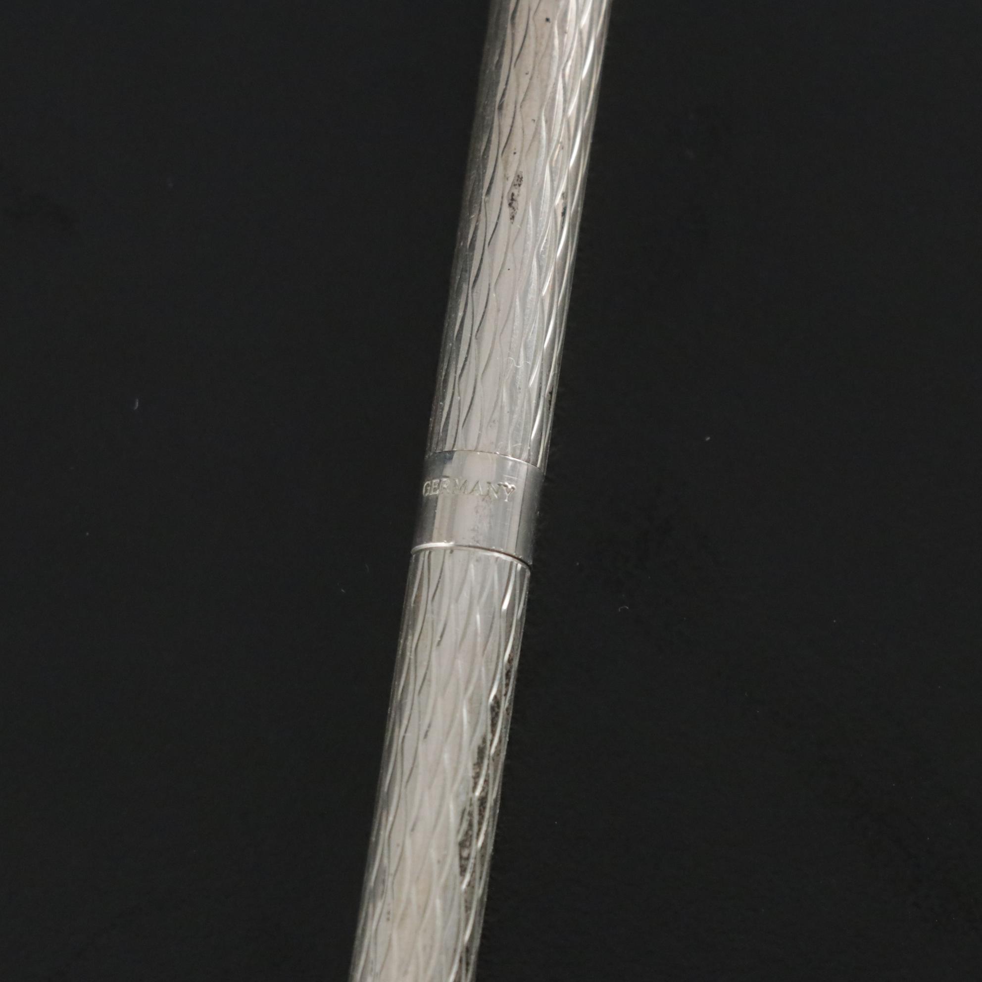 Tiffany & Co. Sterling Silver Textured Retractable Ballpoint Purse Pen ...