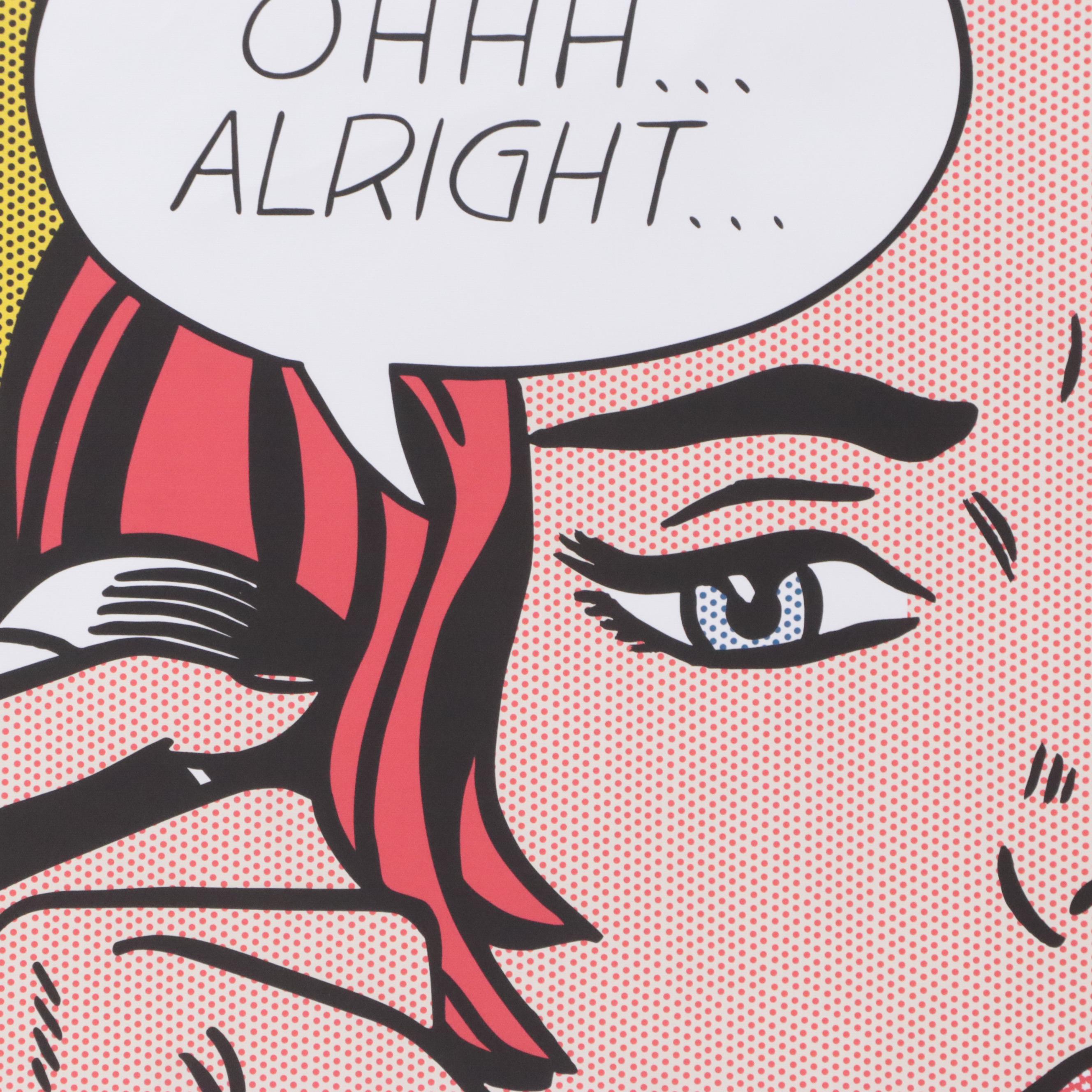 Giclée After Roy Lichtenstein "Ohhh...Alright...," 21st Century ...