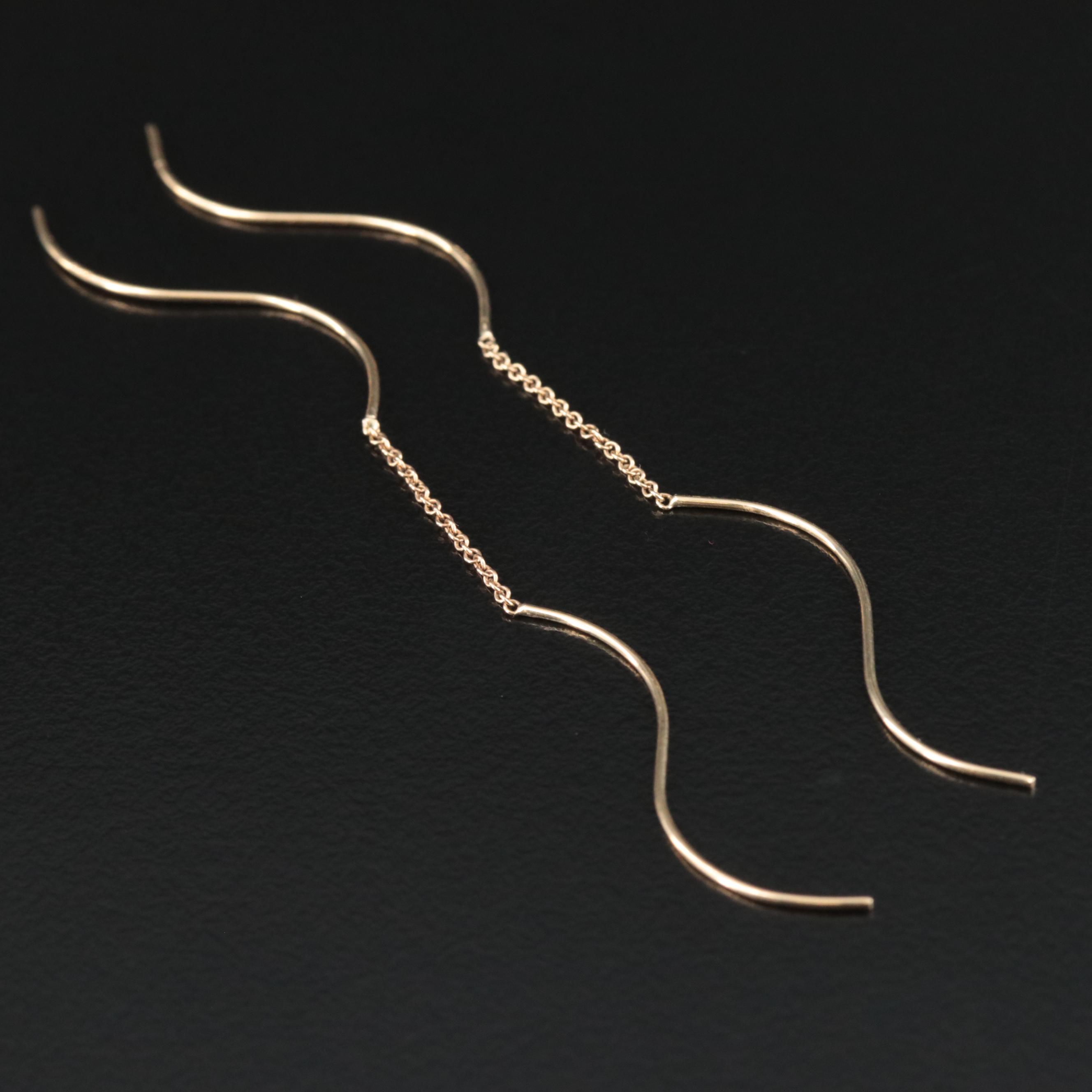 14K Threader Earrings | EBTH