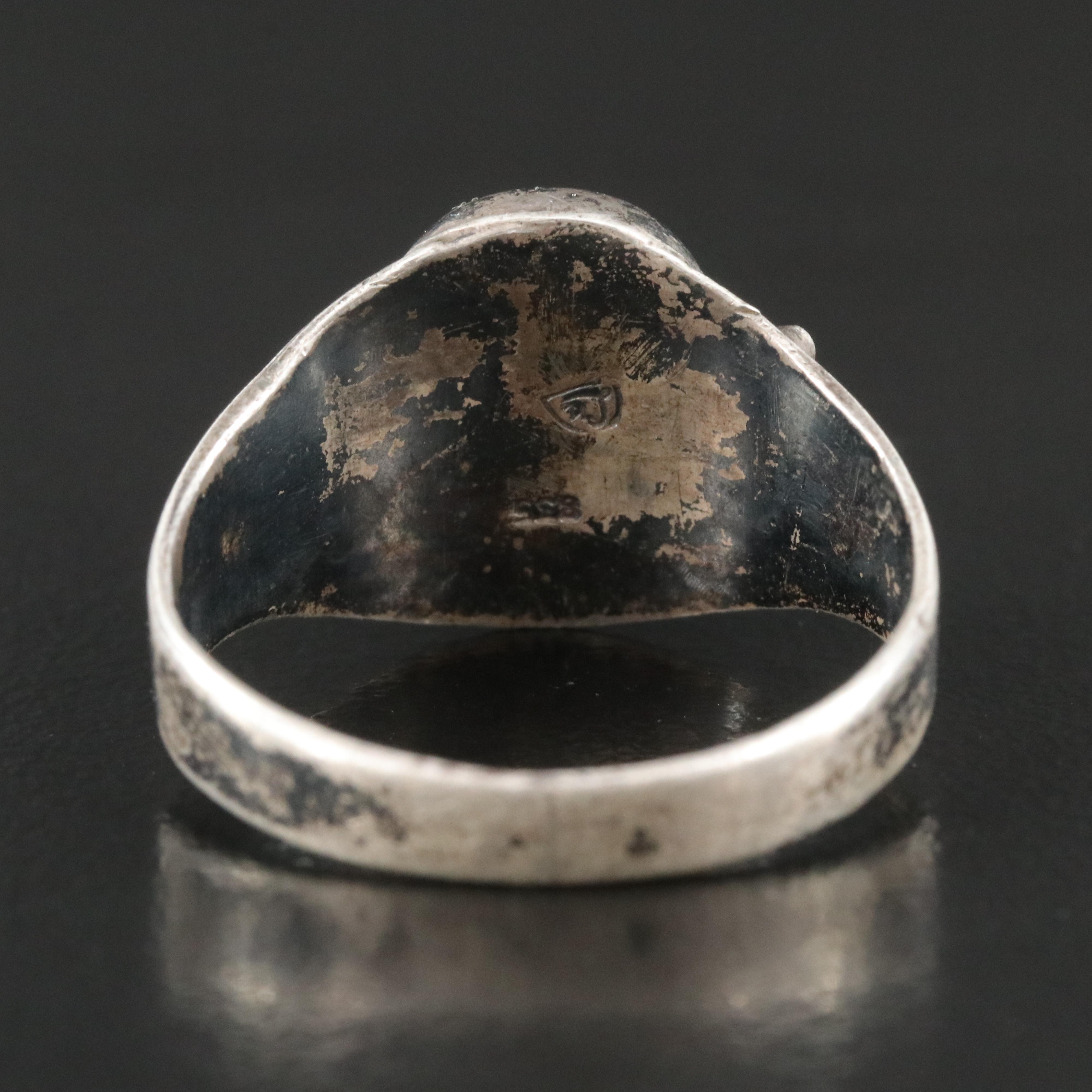 835 Silver Skull Ring | EBTH