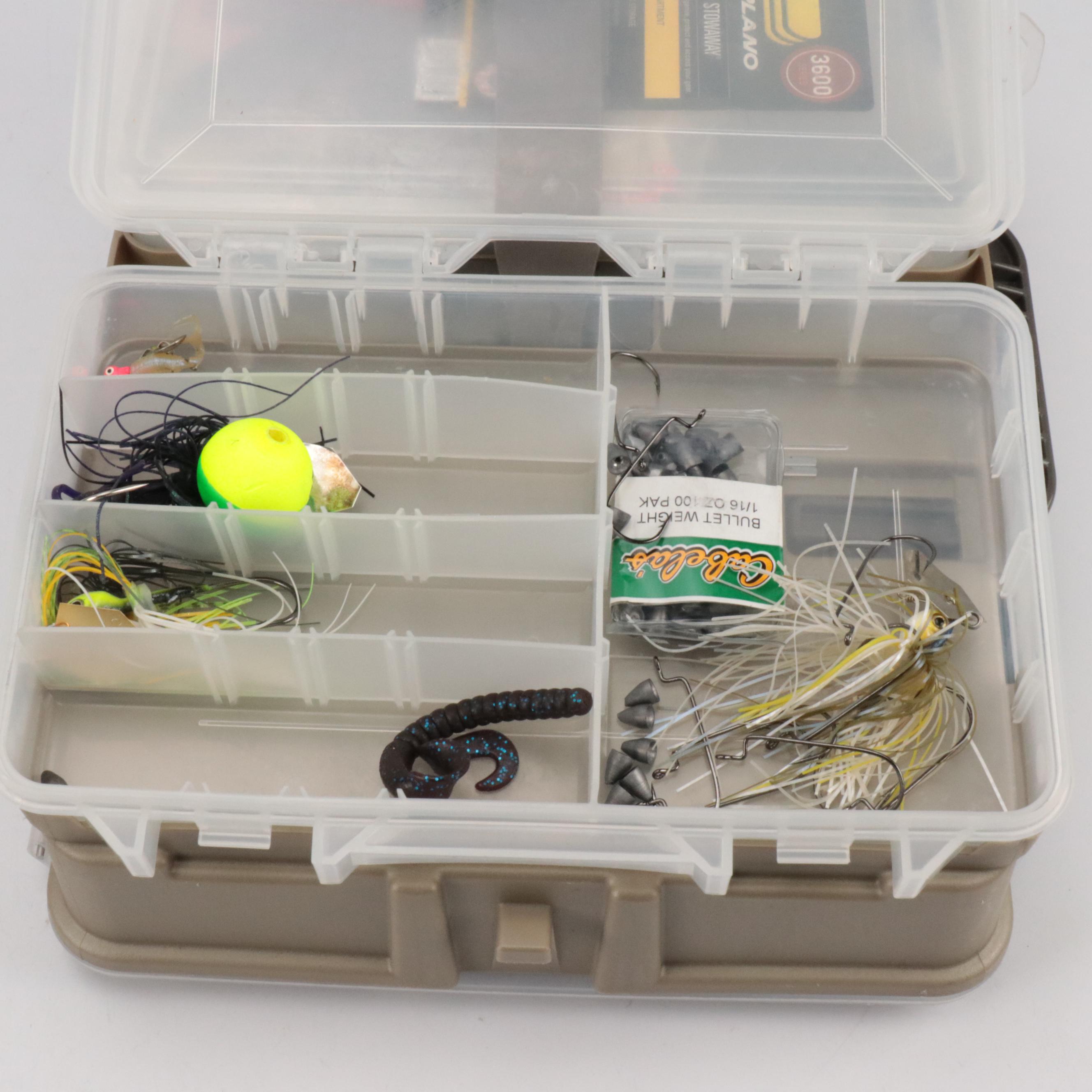 Plano Organizers With Assorted Flies, Hooks, Lures and More | EBTH