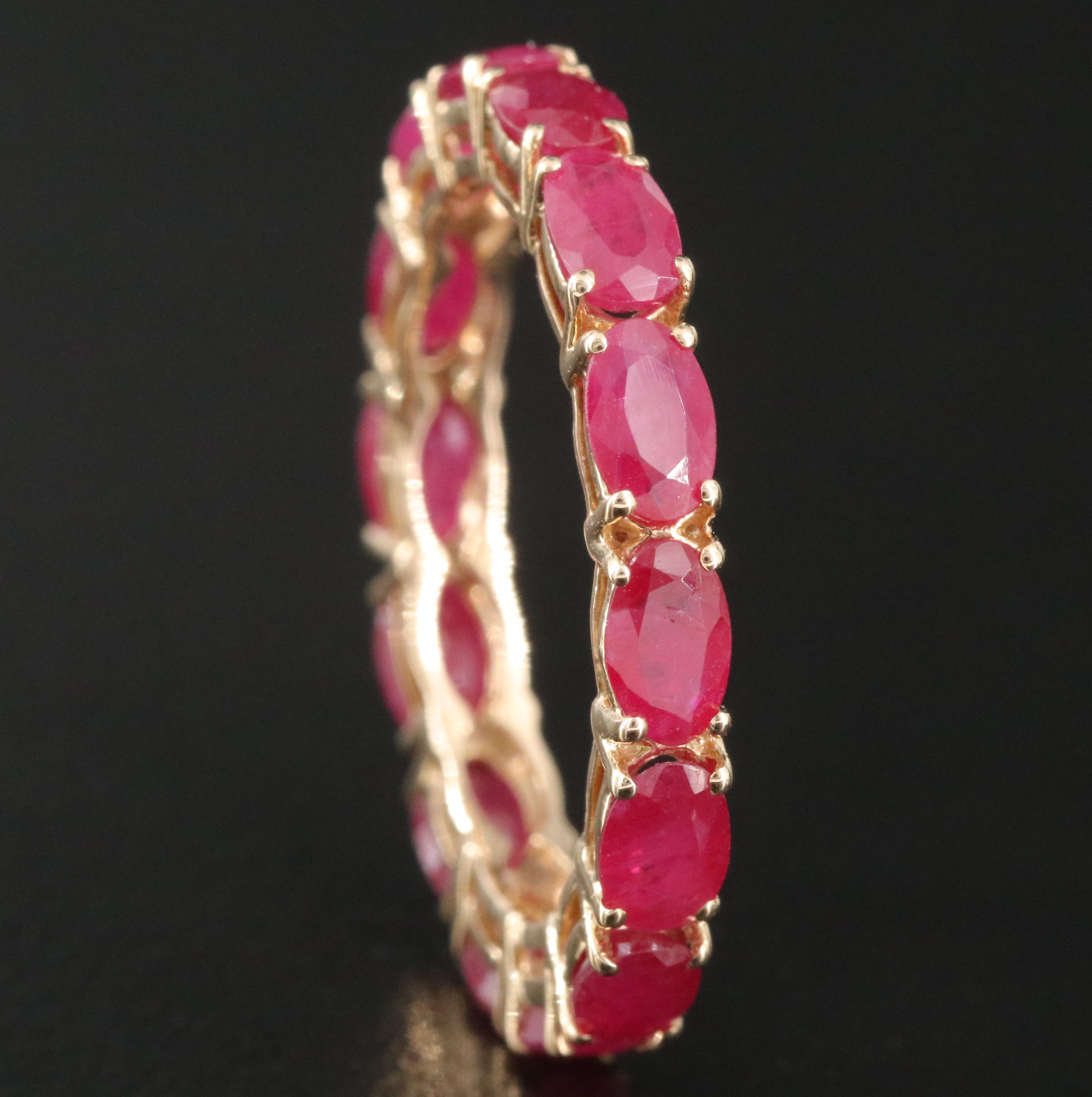 14K Ruby Eternity Band | EBTH