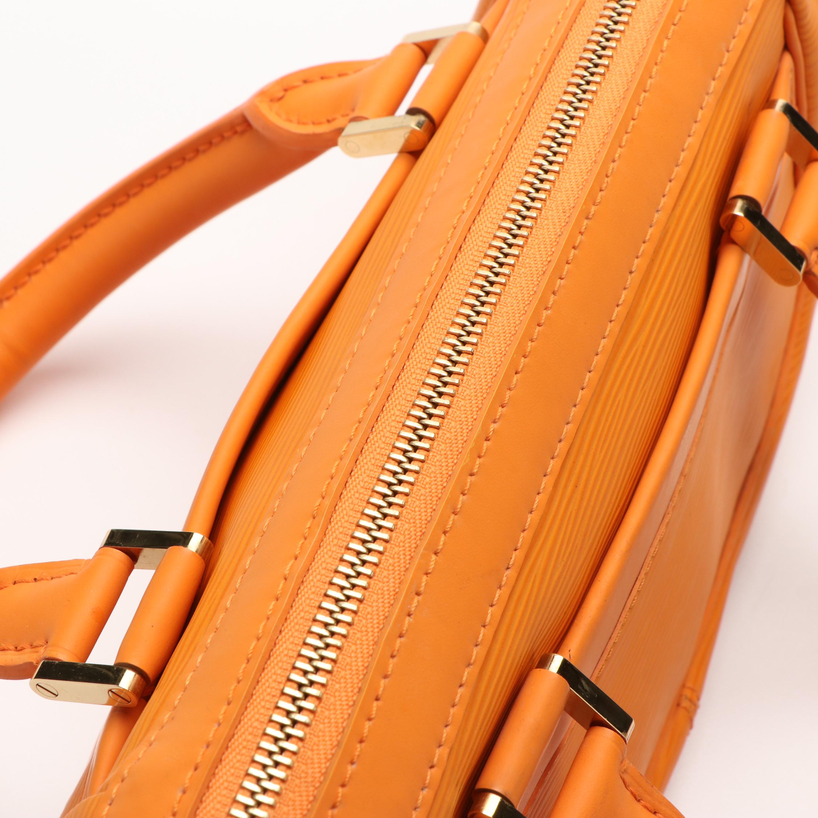 Louis Vuitton Dhanura Shoulder Bag In Orange Epi leather | Everything ...