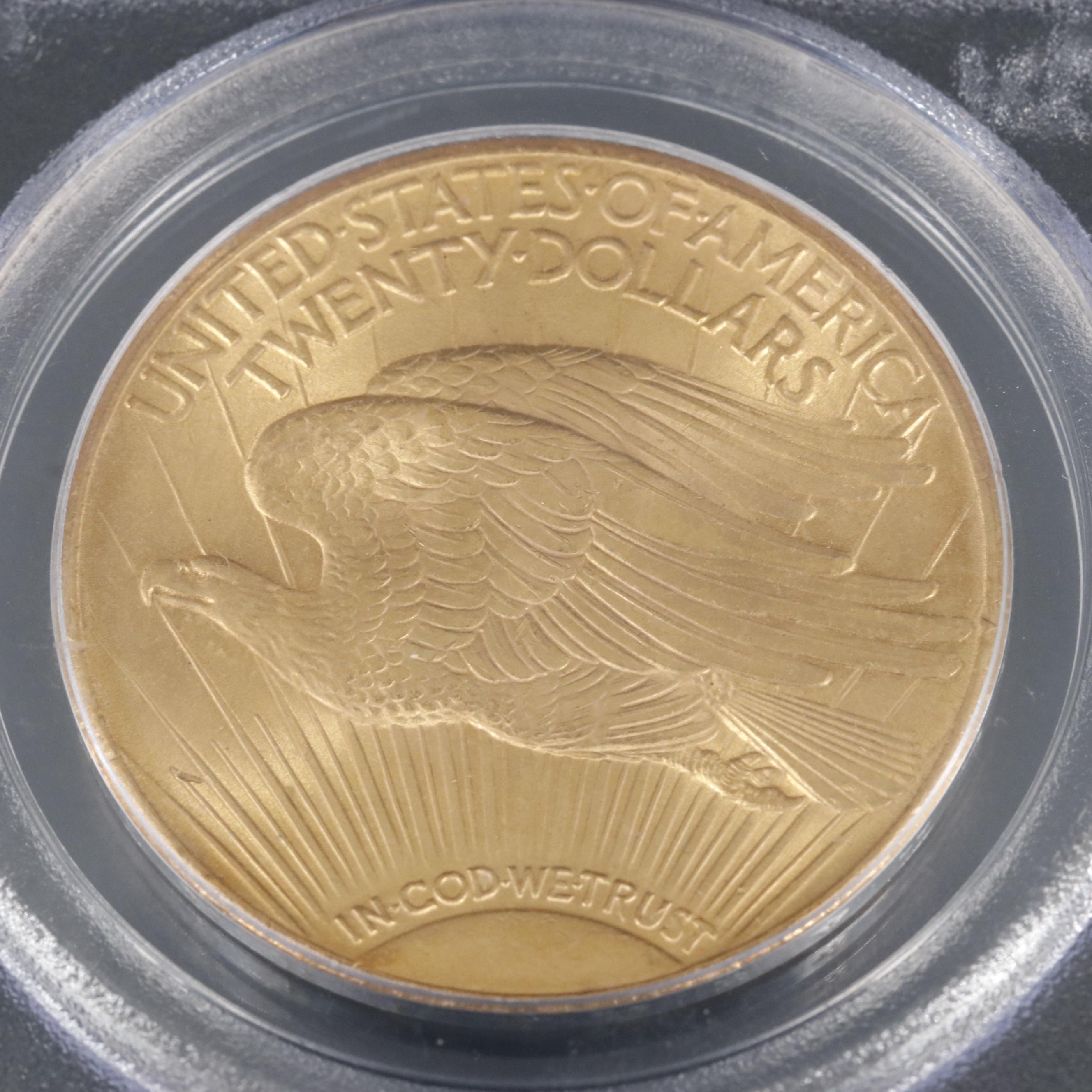 PCGS MS63 1927 St. Gaudens $20 Gold Coin | EBTH
