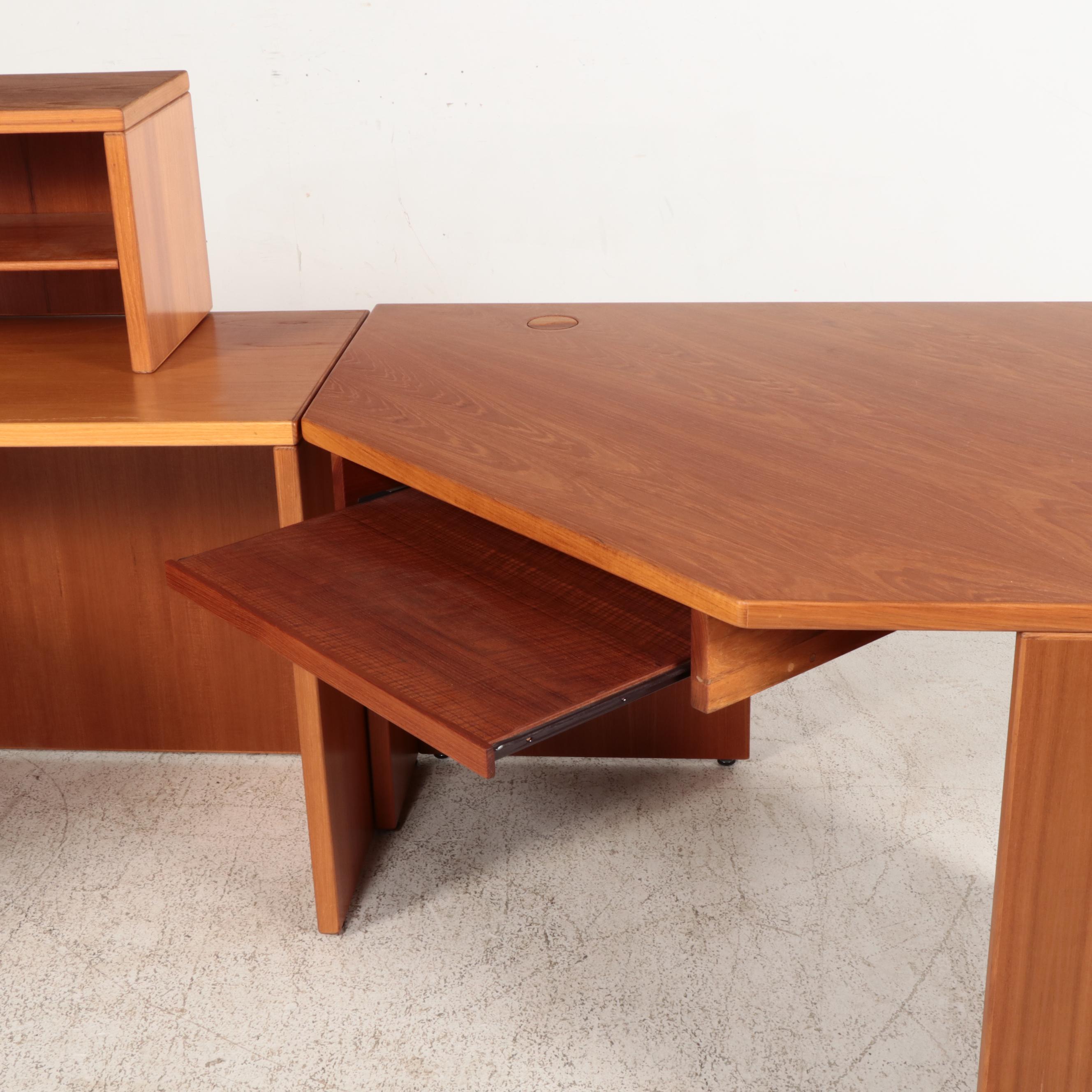 Sun Cabinet Danish Modern Style Teak Modular Office Desk | EBTH