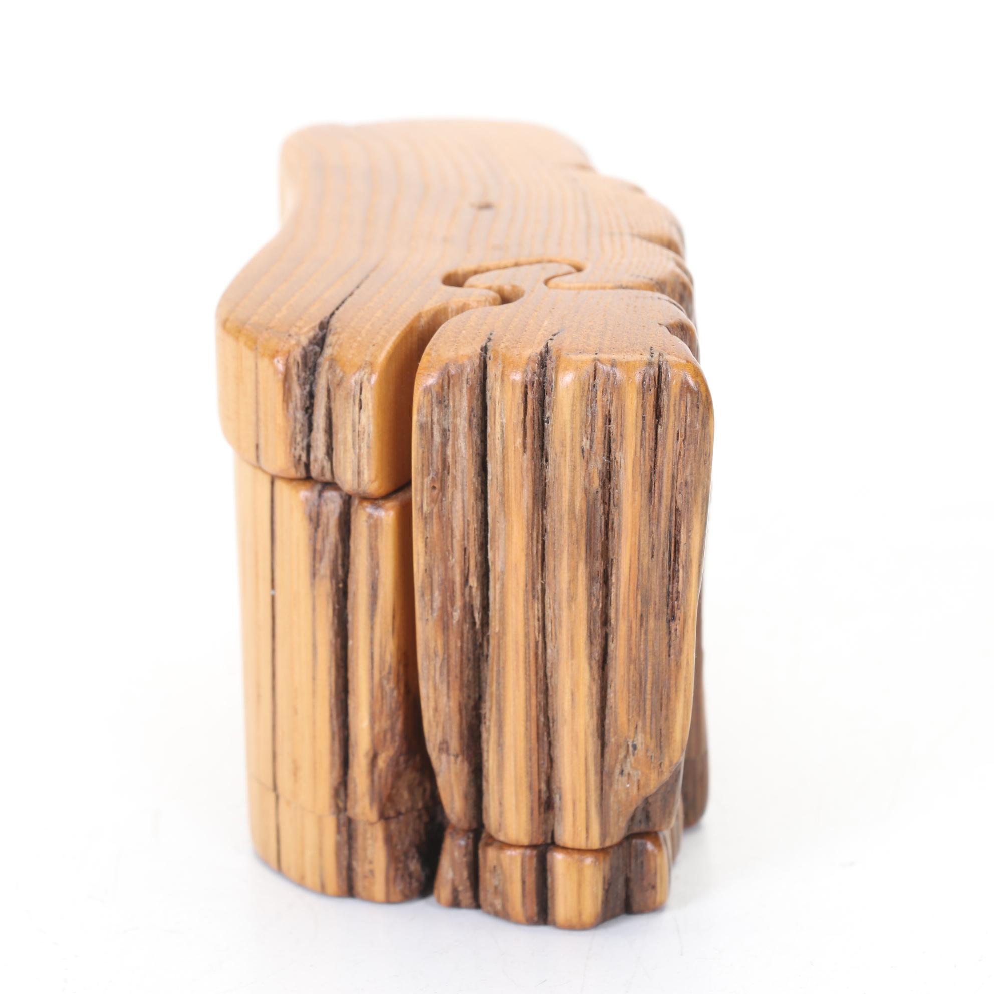Don Rupard Burl Wood Puzzle Boxes | EBTH