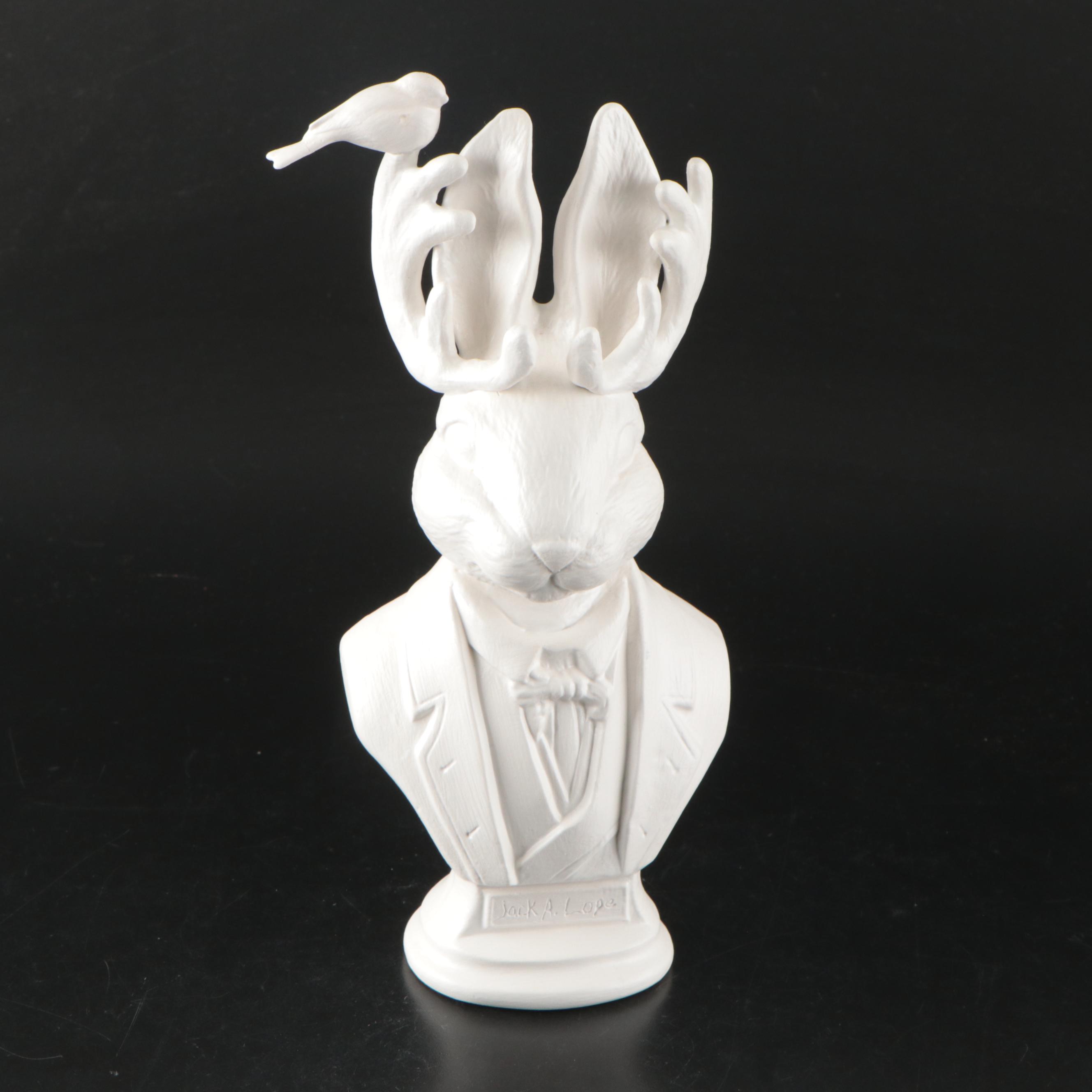 Amy Flesher Hunky Dory Studios Wall Plaques with Anthropomorphic Rabbit ...