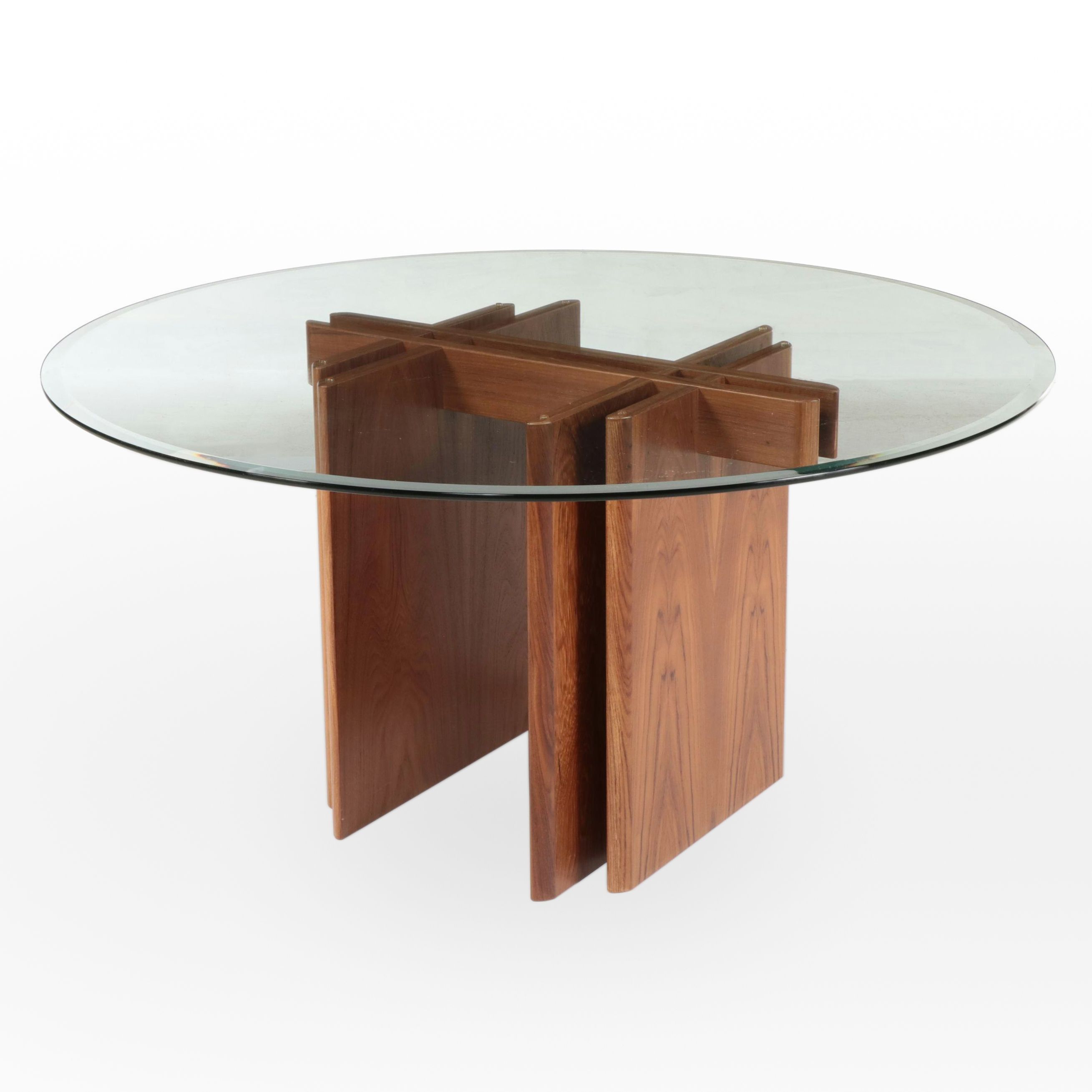 Trekanten Danish Modern Teak and Glass Dining Table from Furniture by ...