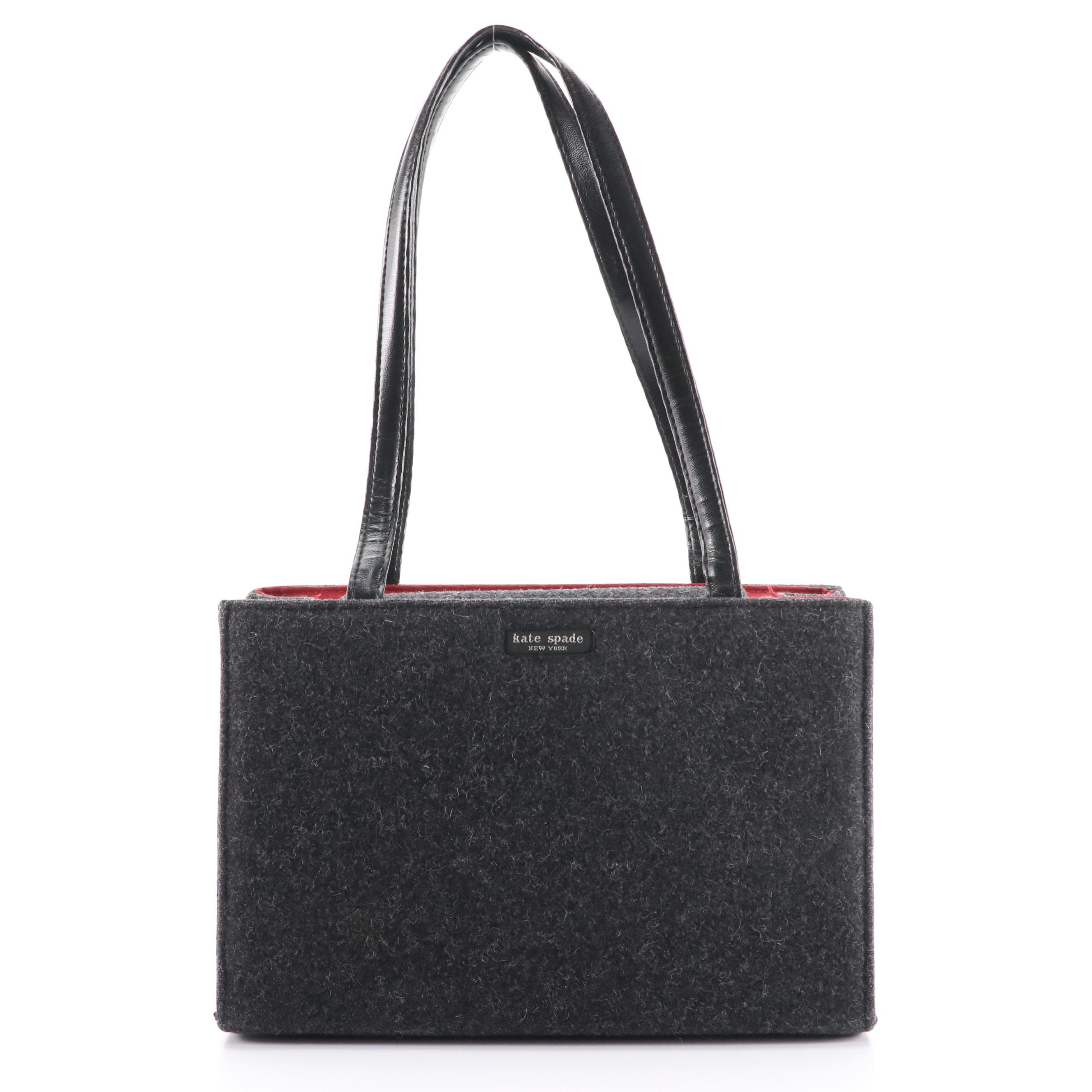 Kate Spade Louise and Candace Leather Satchels with USA Made Wool Tote ...