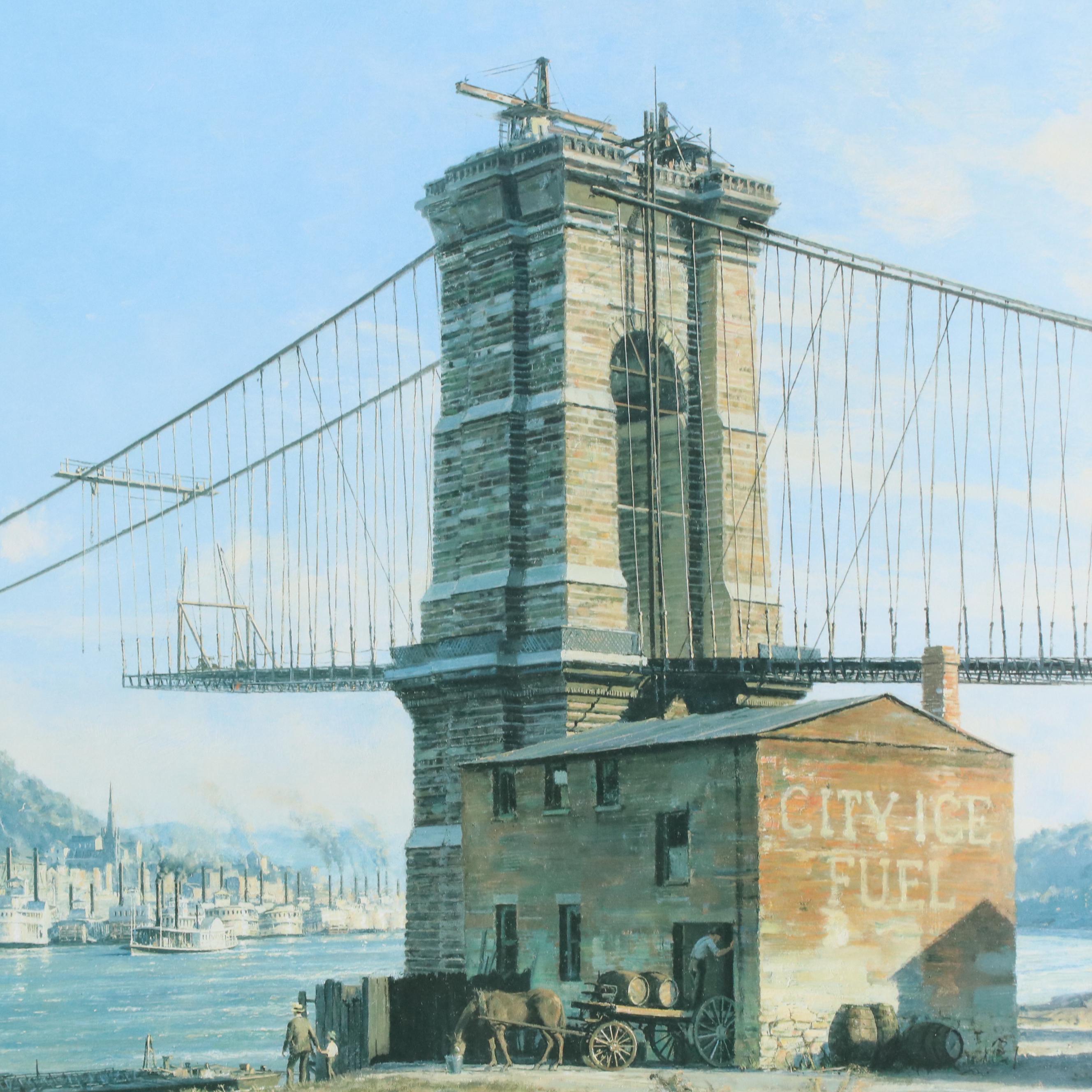John Stobart Offset Lithograph "Cincinnati," 1990 | EBTH