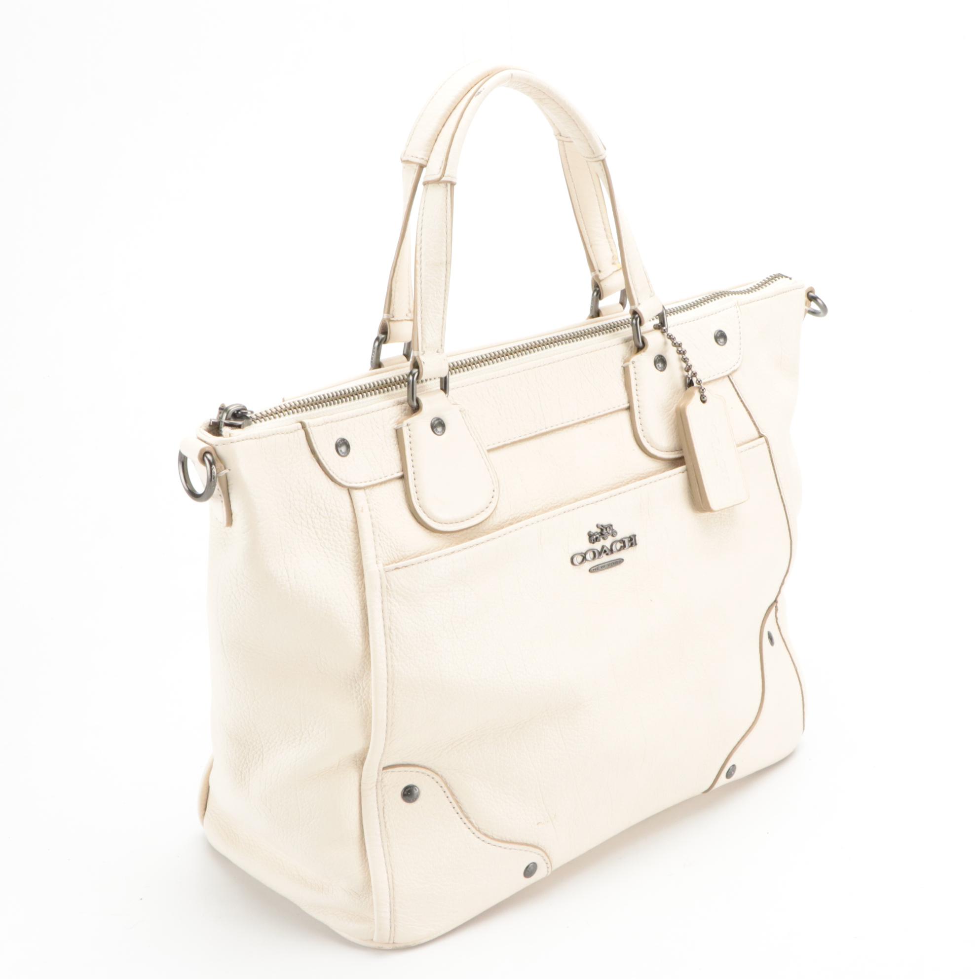 Coach Cora Domed Satchel in Signature Canvas with Mickie Satchel in ...