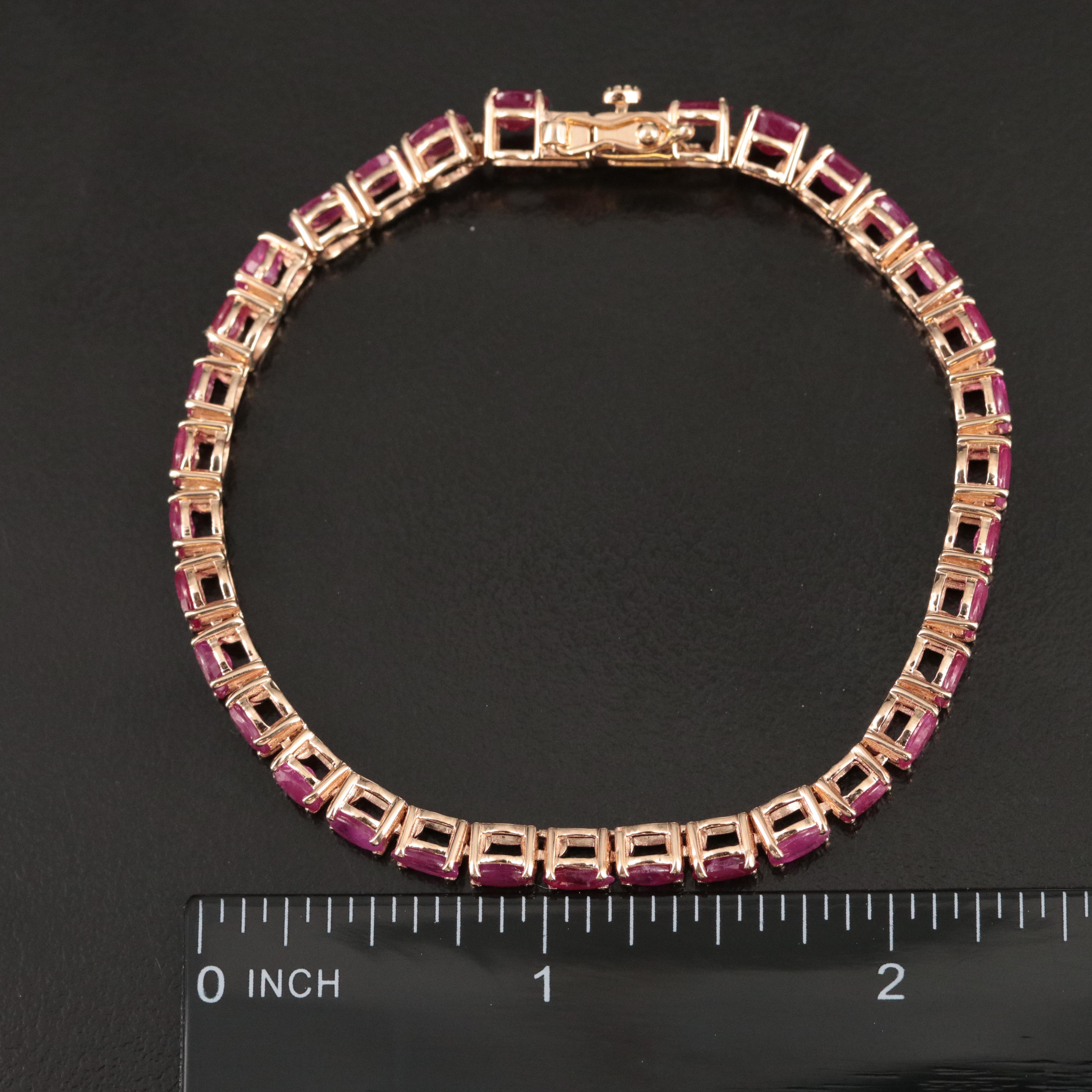 14K Ruby Line Bracelet | Everything But The House