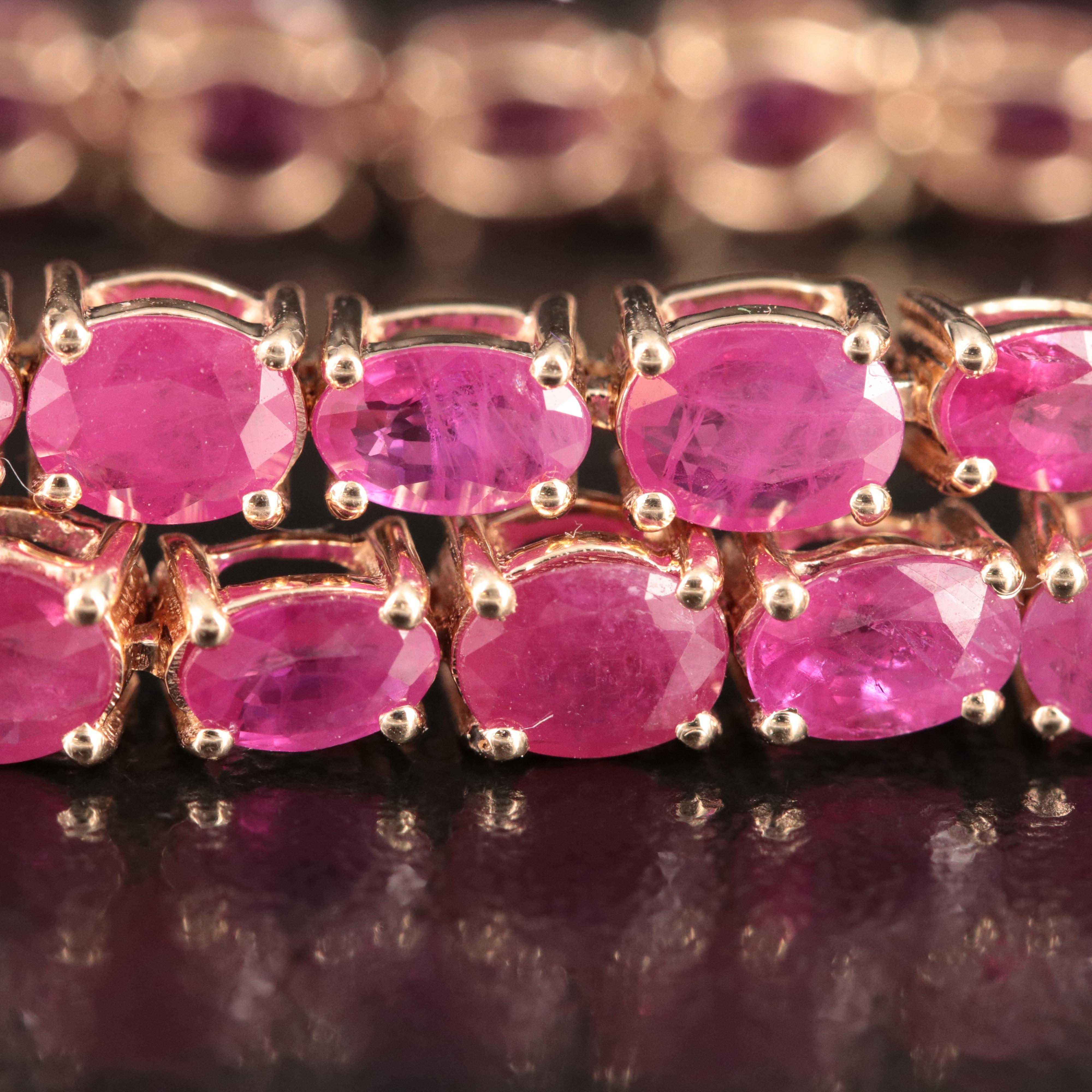 14K Ruby Line Bracelet | Everything But The House