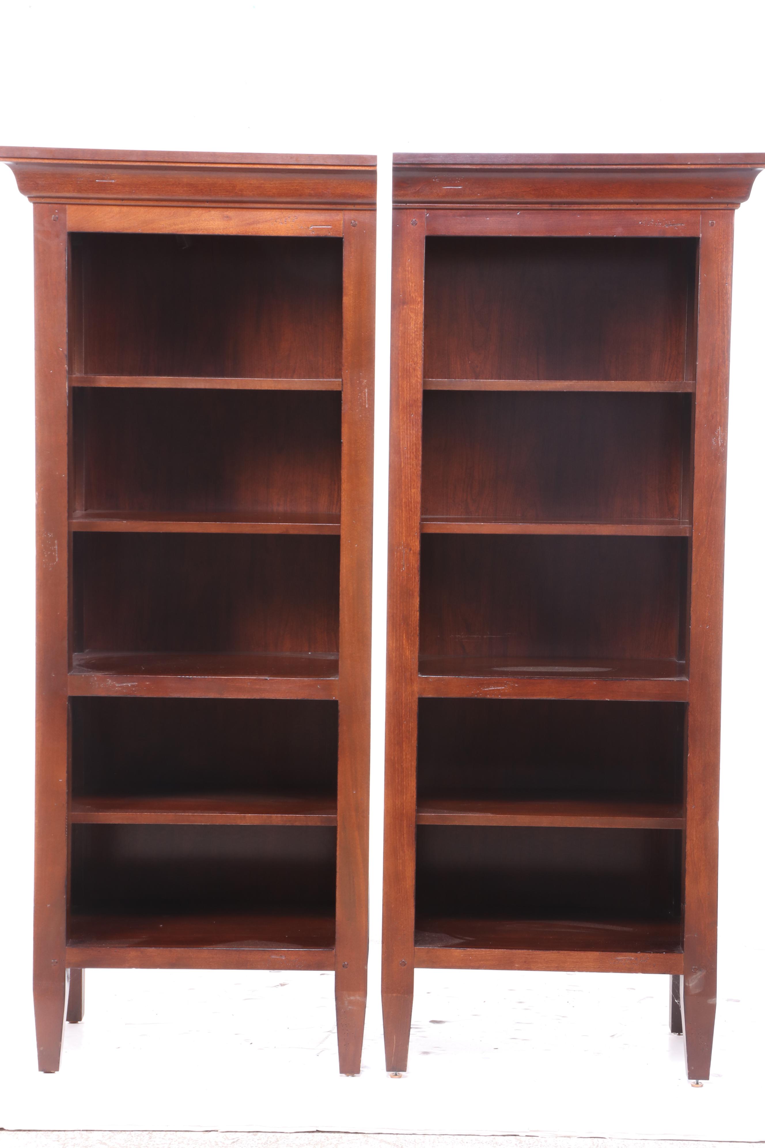 Pair of Illuminated Arts & Crafts Style Bookcases | EBTH