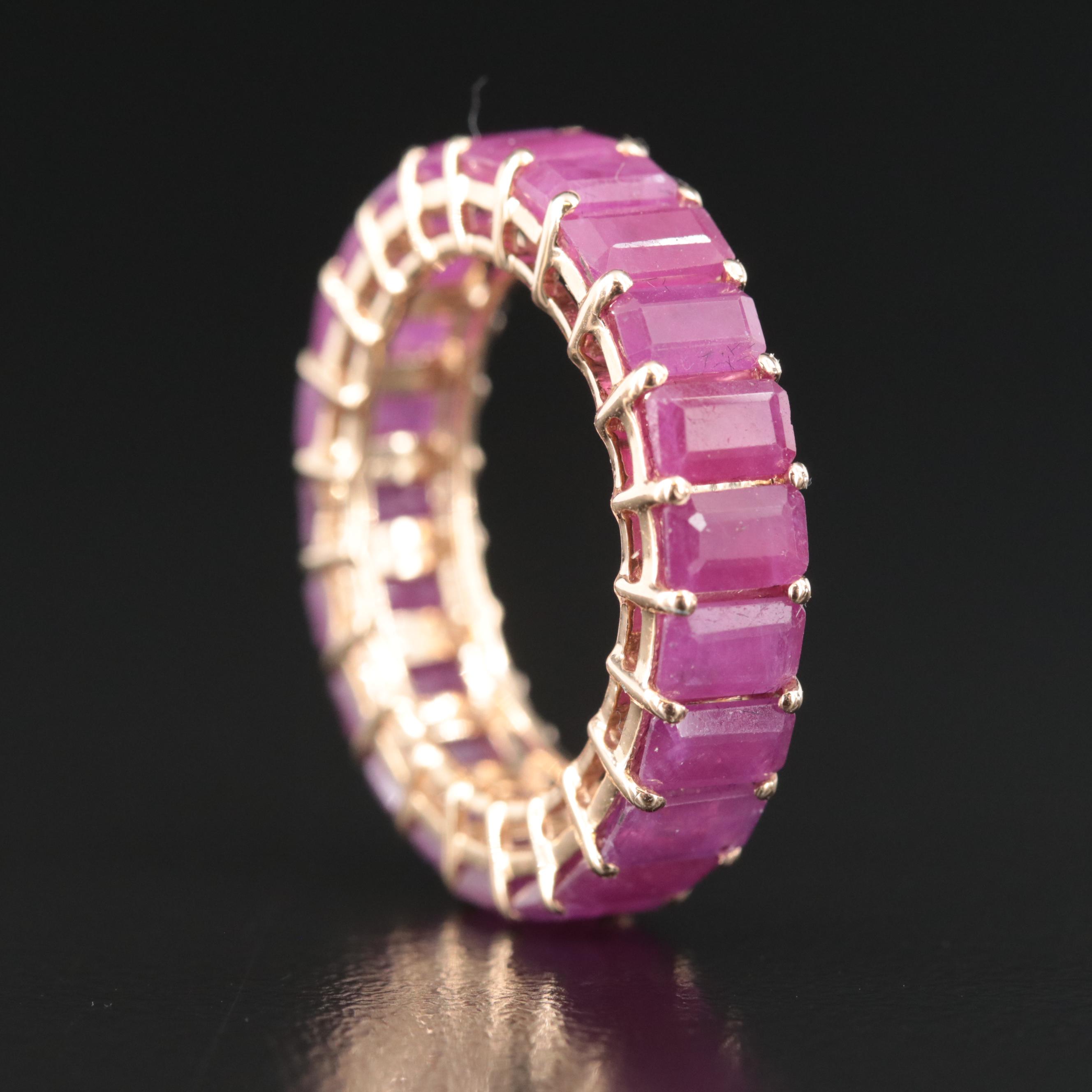 14K Ruby Eternity Band | EBTH