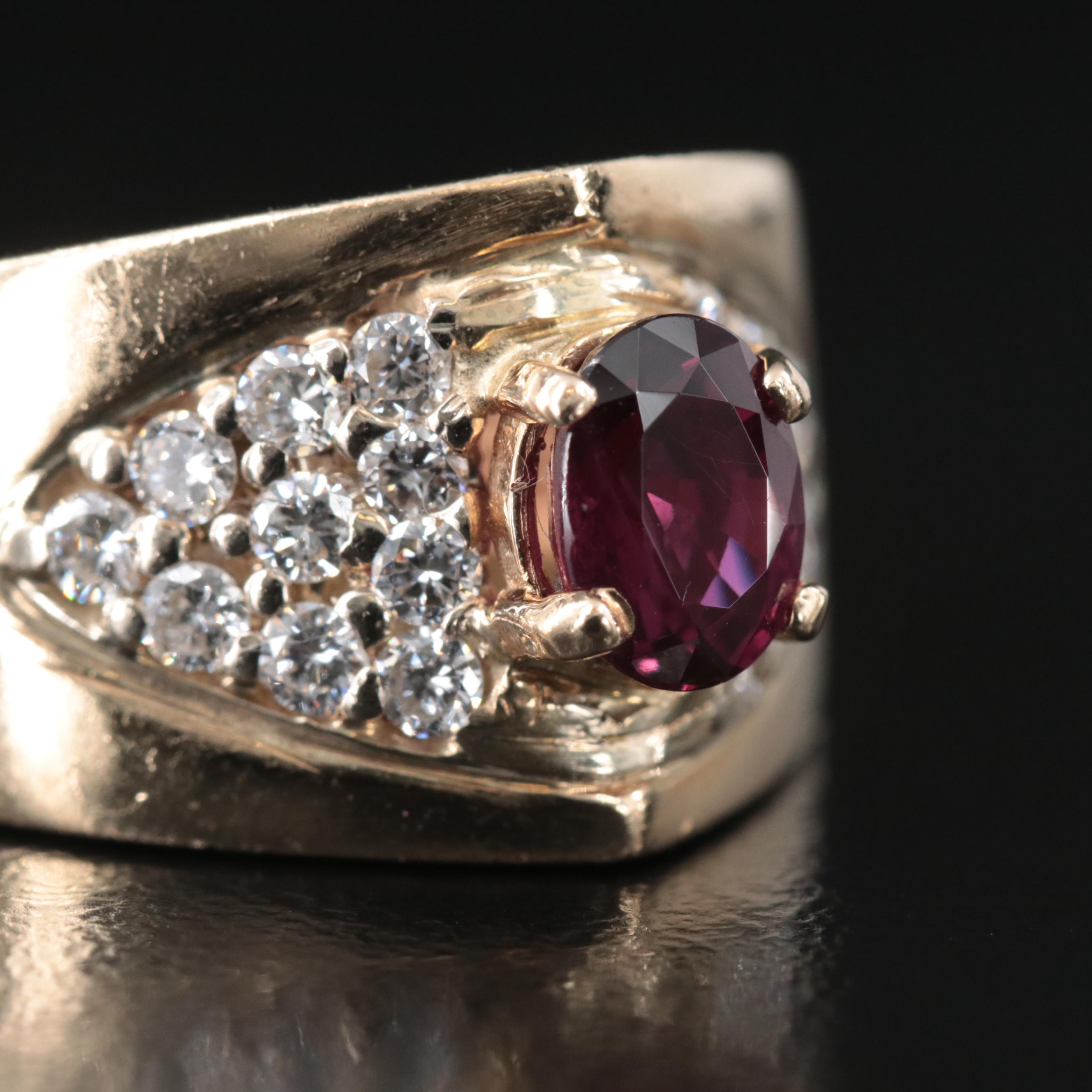 14K Ruby and Diamond Ring | EBTH