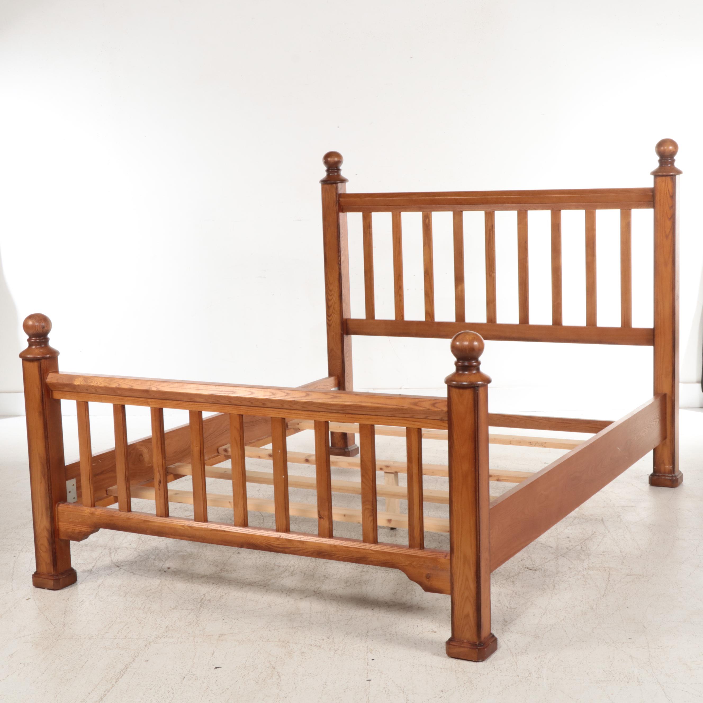 Mission Style Oak Bed Frame | EBTH
