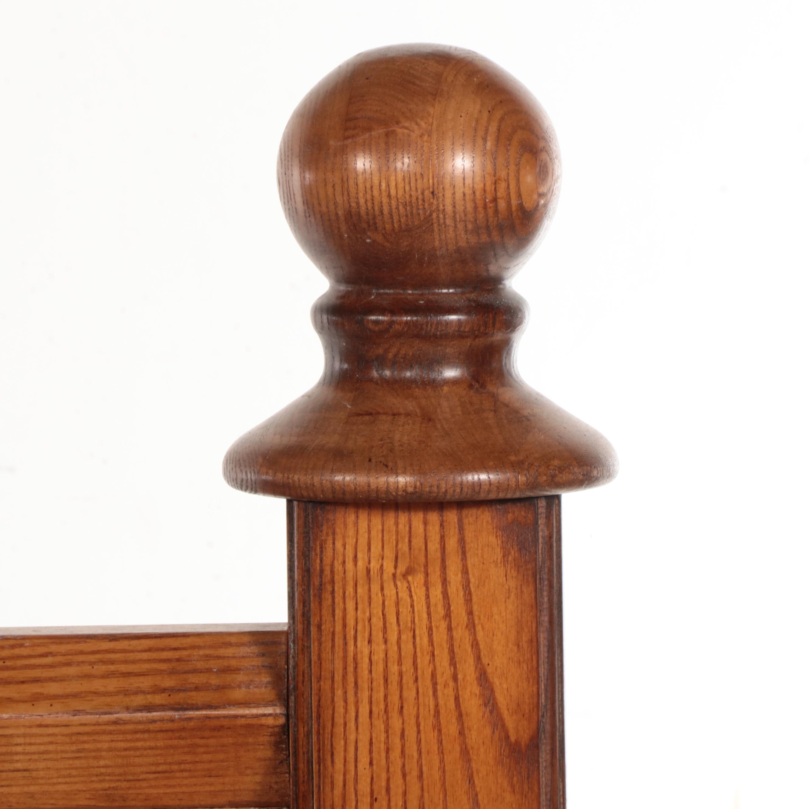 Mission Style Oak Bed Frame | EBTH