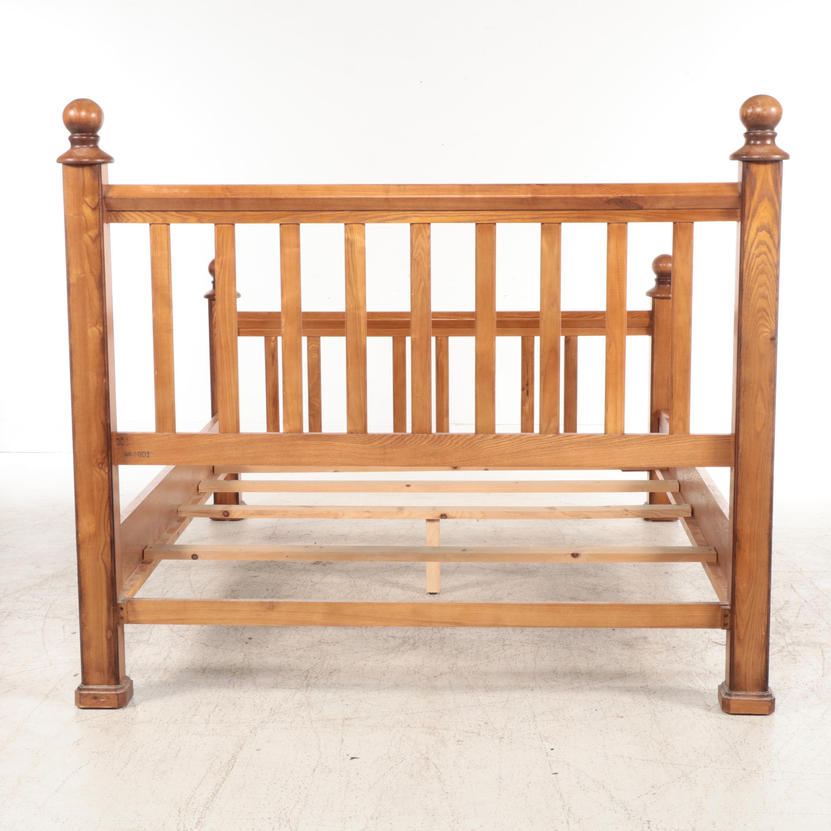 Mission Style Oak Bed Frame | EBTH