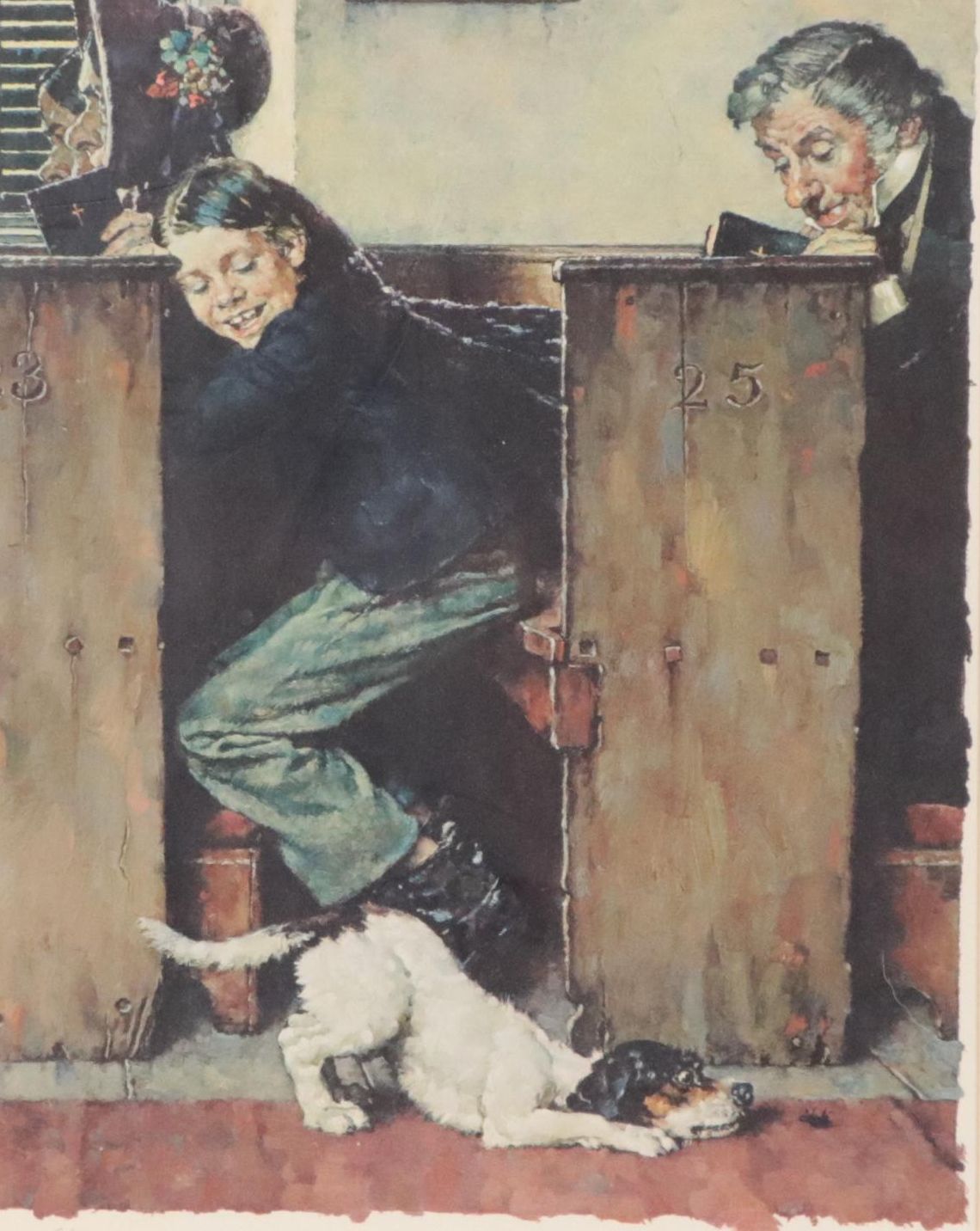 Norman Rockwell Color Lithograph "Tom Sawyer, Dog and Beetle," 1971 | EBTH