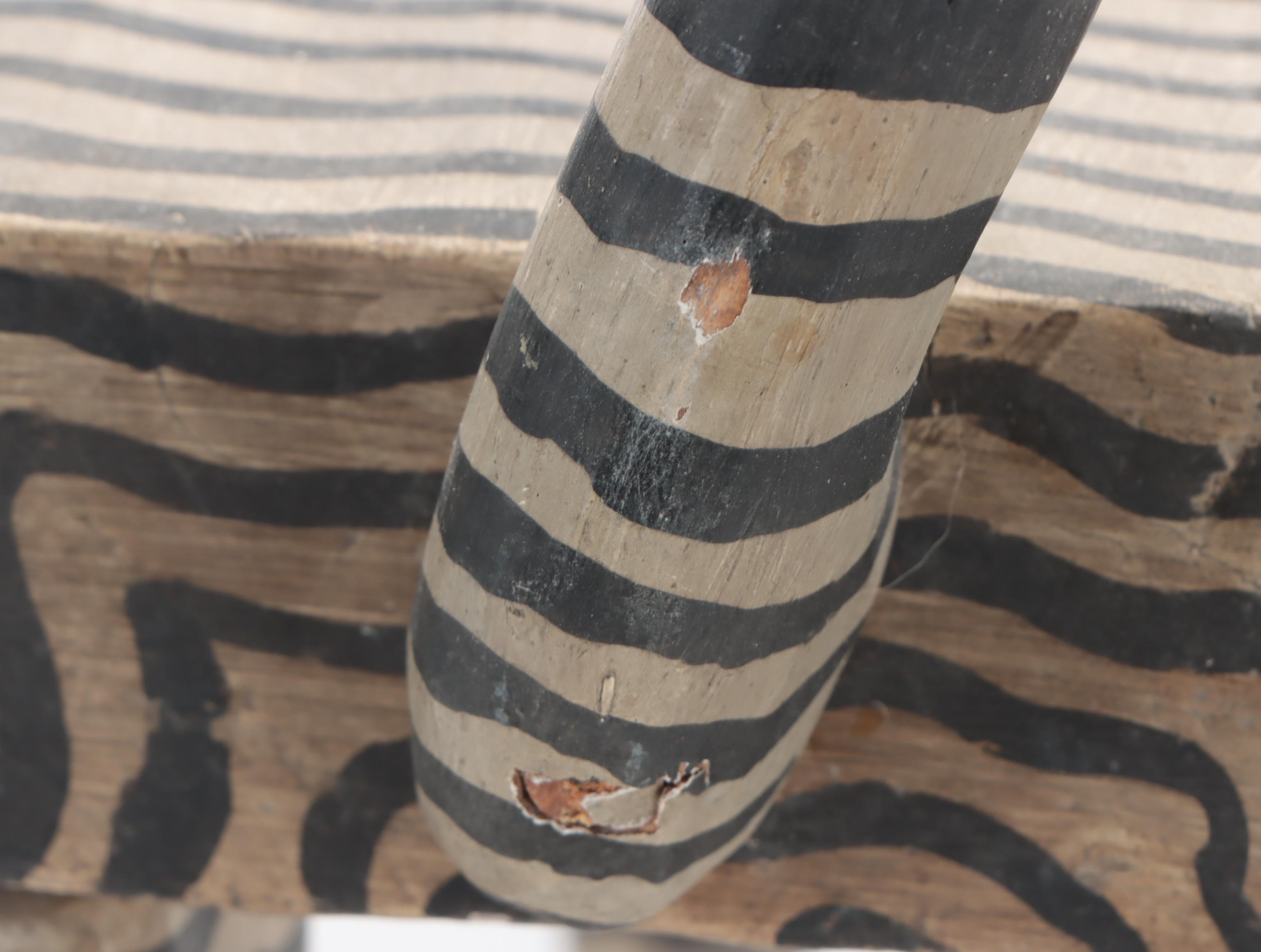 Indonesian Carved and Painted Cat Bench | Everything But The House