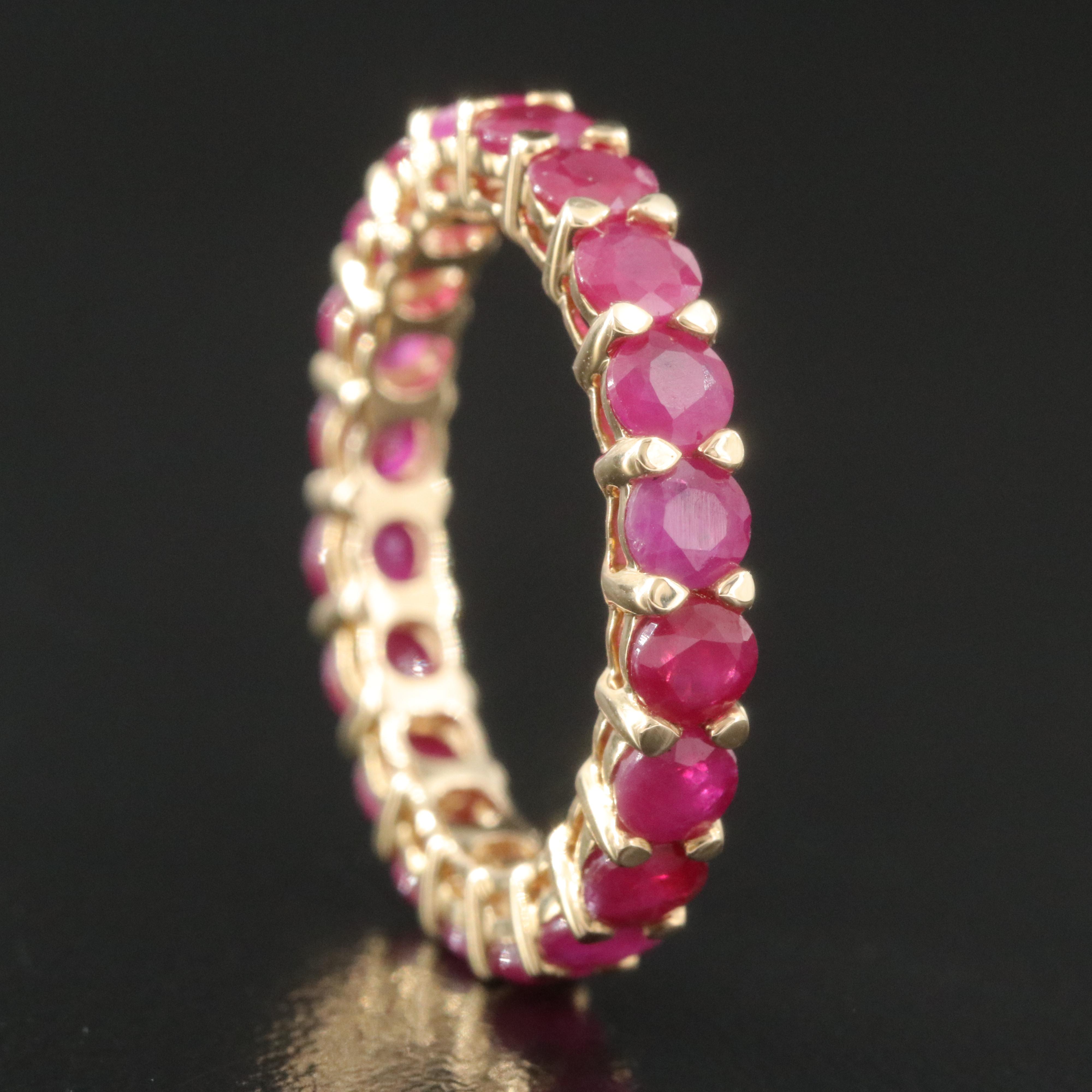 14K Ruby Eternity Band | EBTH