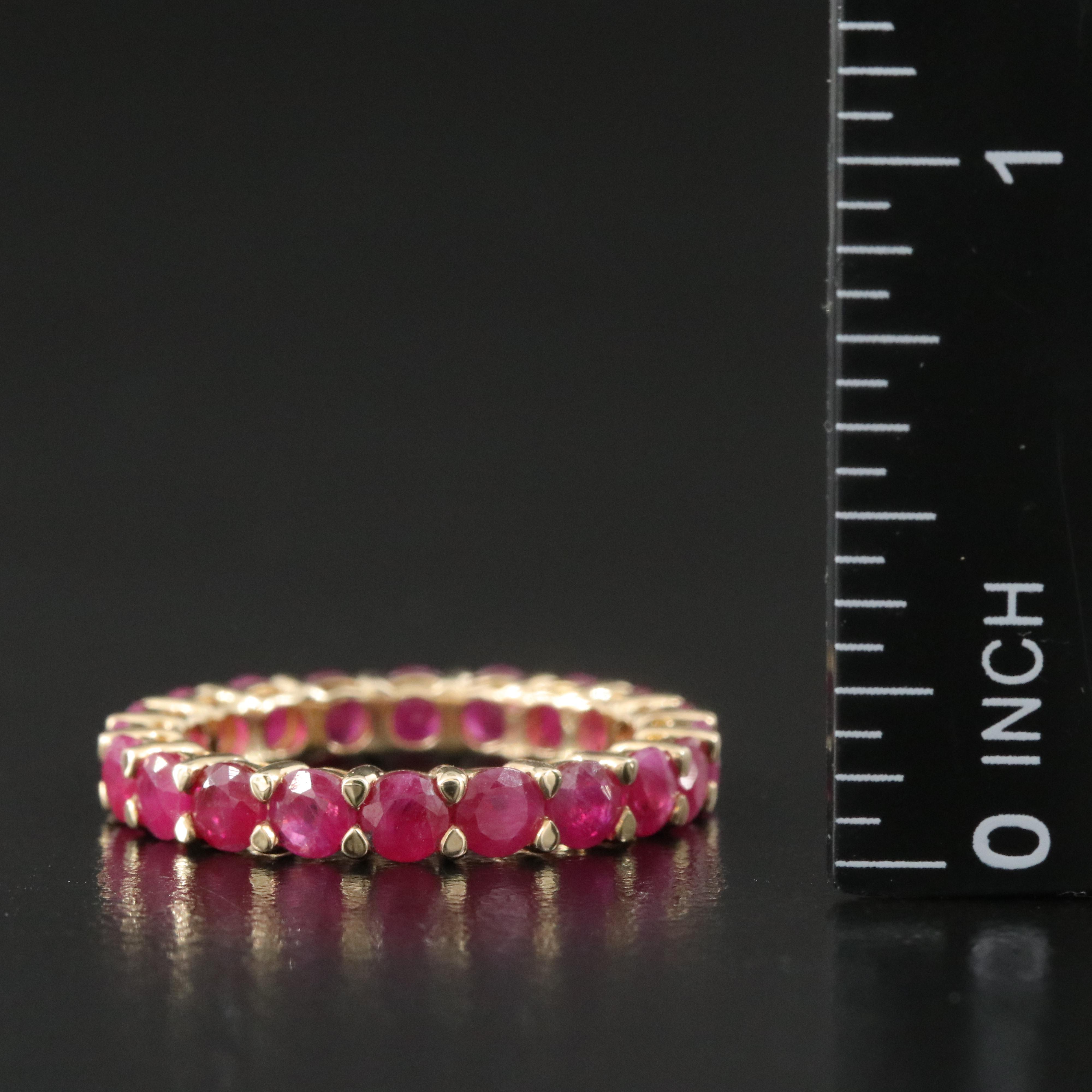 14K Ruby Eternity Band | EBTH