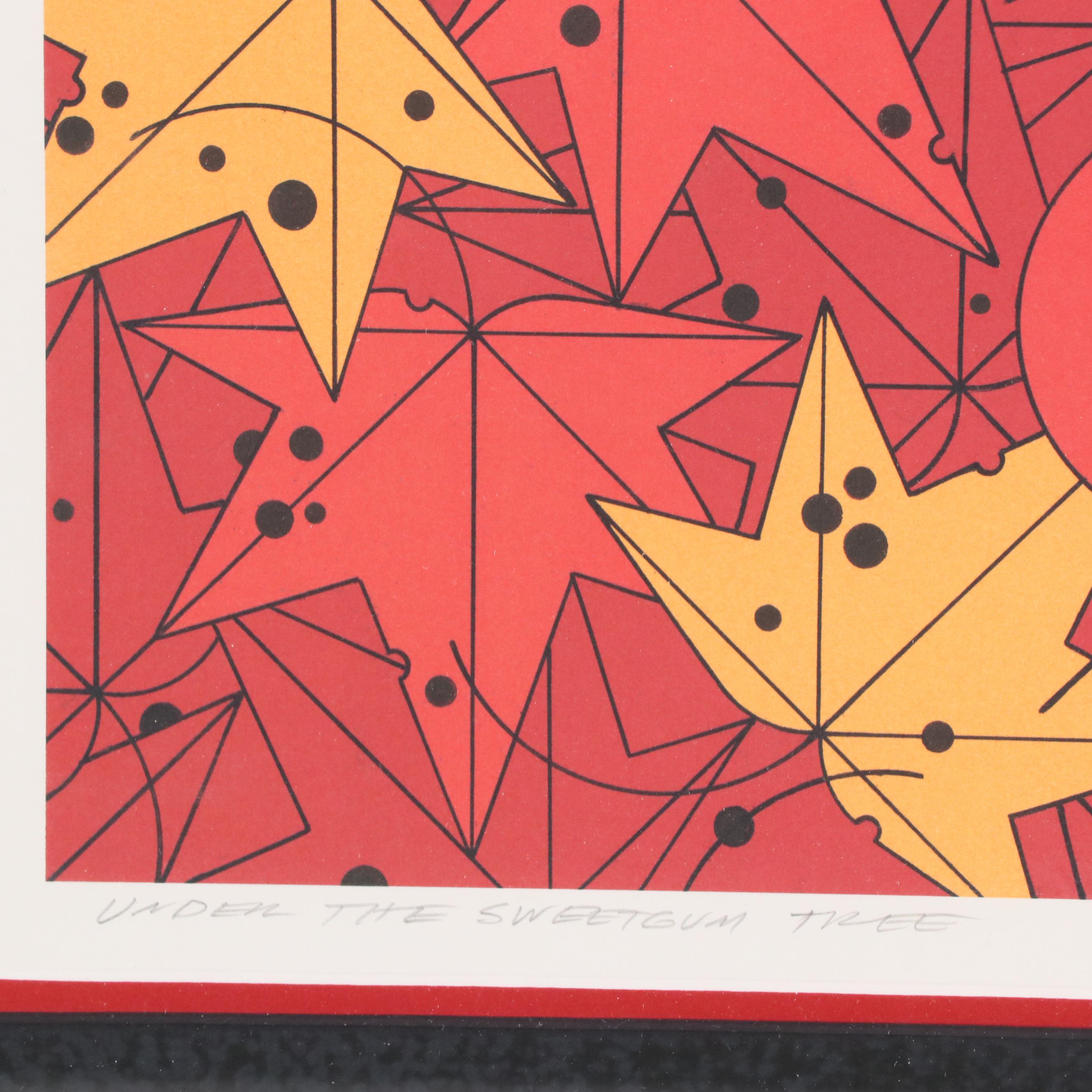 Charley Harper Lithograph "Under the Sweetgum Tree" | EBTH