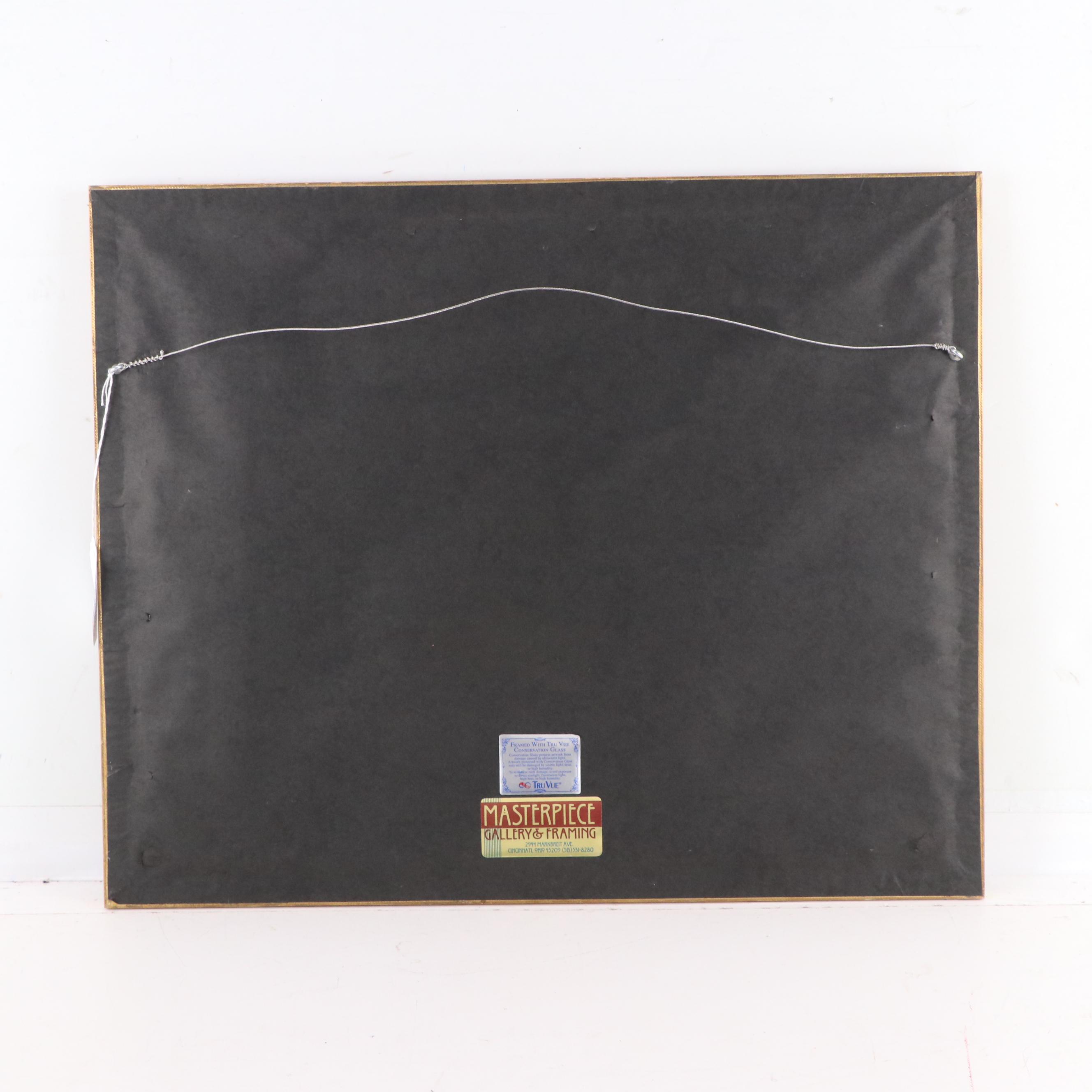 James Ralph Wilcox Wooded Swamp Landscape Watercolor Painting, 1890 | EBTH