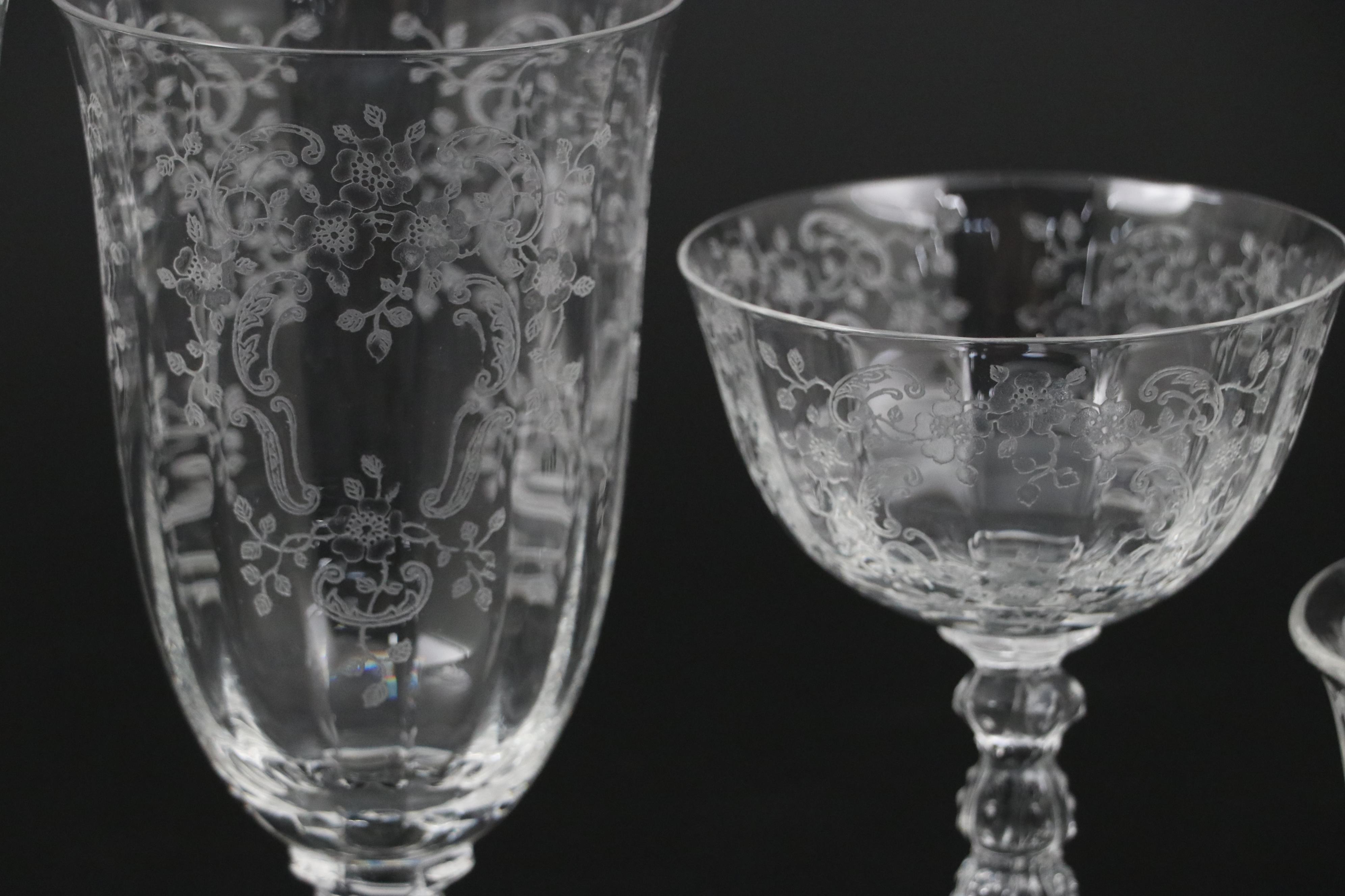 Fostoria "Meadow Rose" Glass Dinnerware, 1936–1975 | Everything But The ...