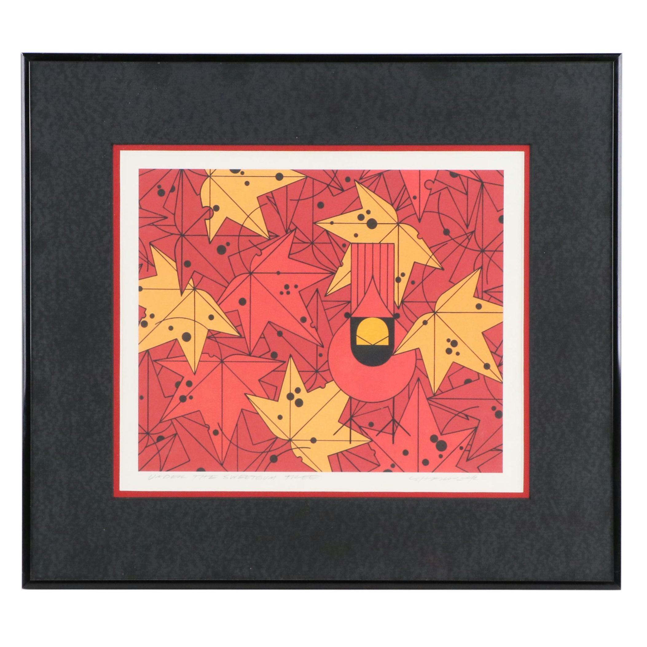 Charley Harper Lithograph "Under the Sweetgum Tree" | EBTH
