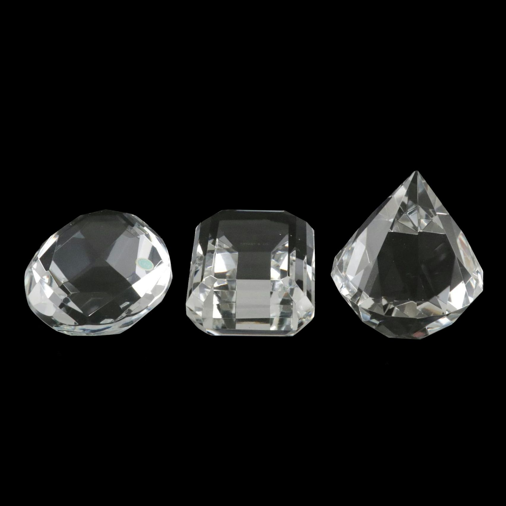 Tiffany & Co. Gemstone Paperweights Include Solitare Diamond, Pear ...