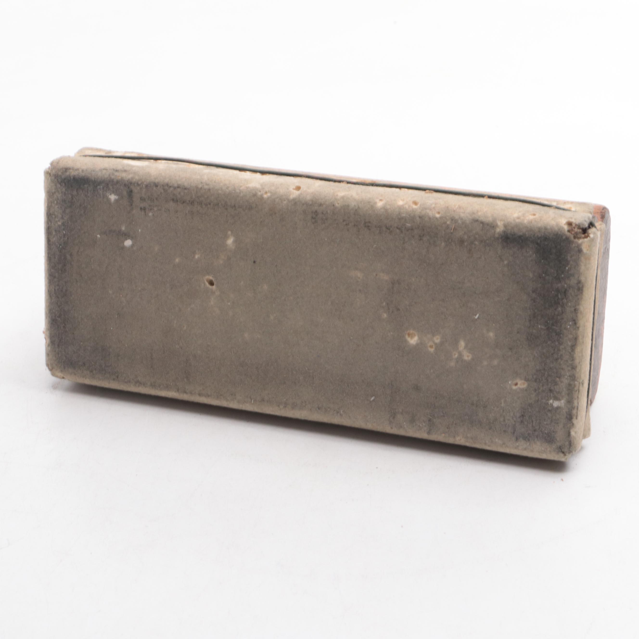 Salt Glazed Stoneware Foot Warmer with Wood Pressing Block | Everything ...