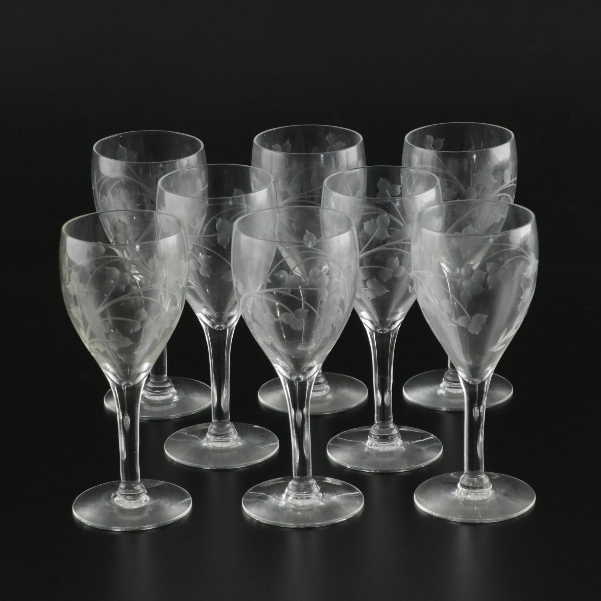 Princess House "Heritage" Stemware Collection for Eight With Ice Bucket ...