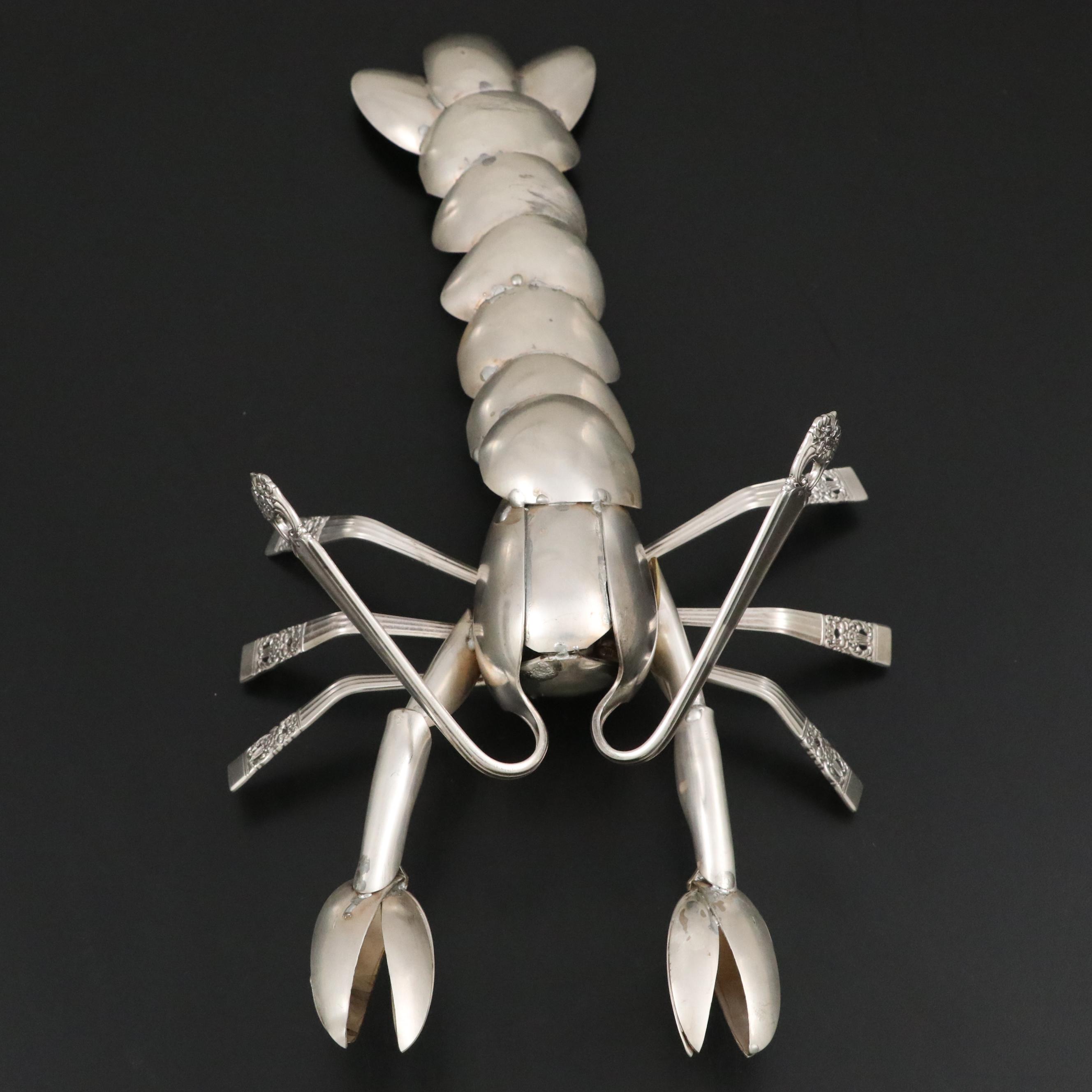 Lobster Form Silver Plate Spoon Sculpture | EBTH