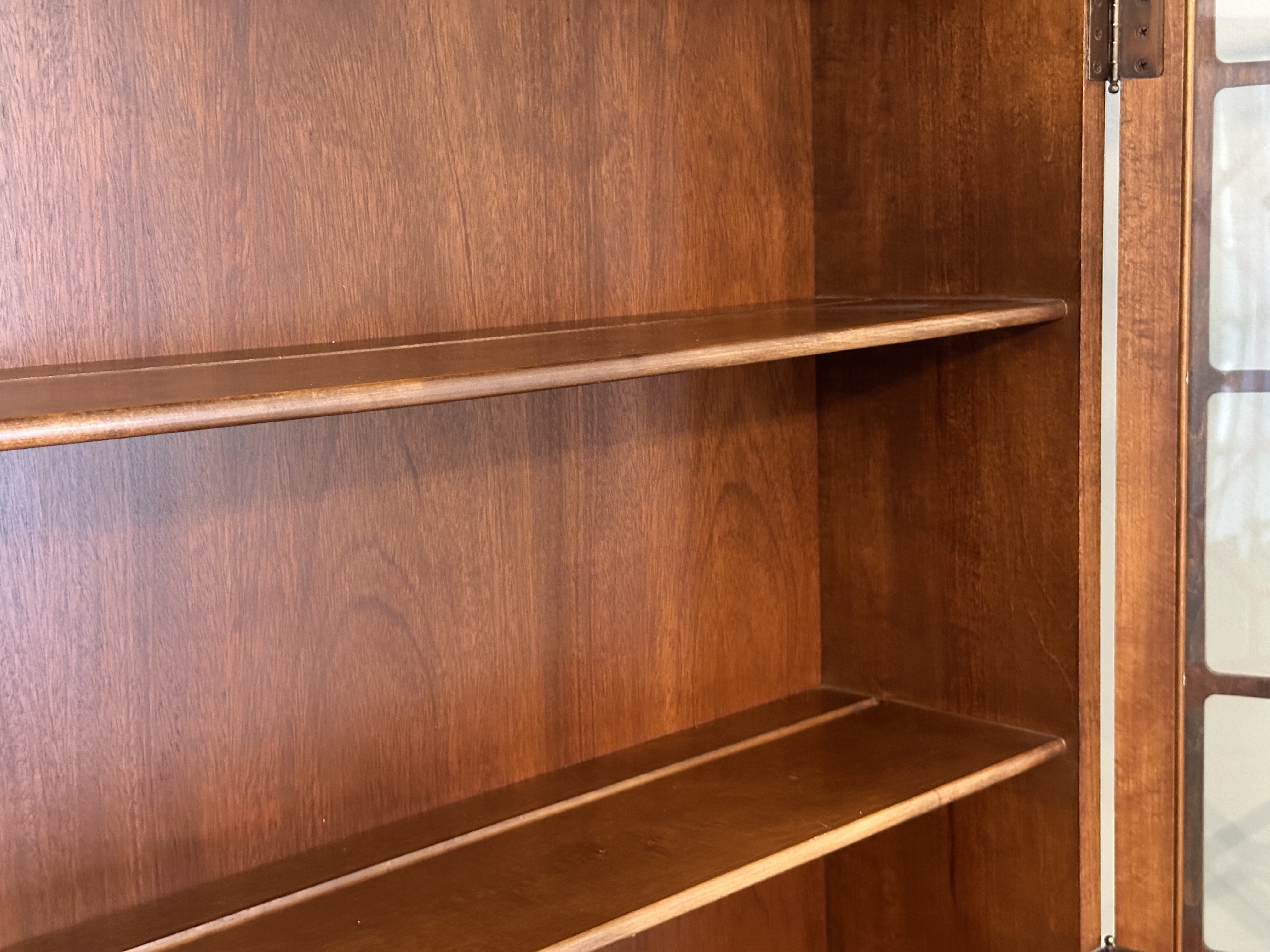 Maddox Chippendale Style Mahogany and Maple Secretary Bookcase, 20th ...