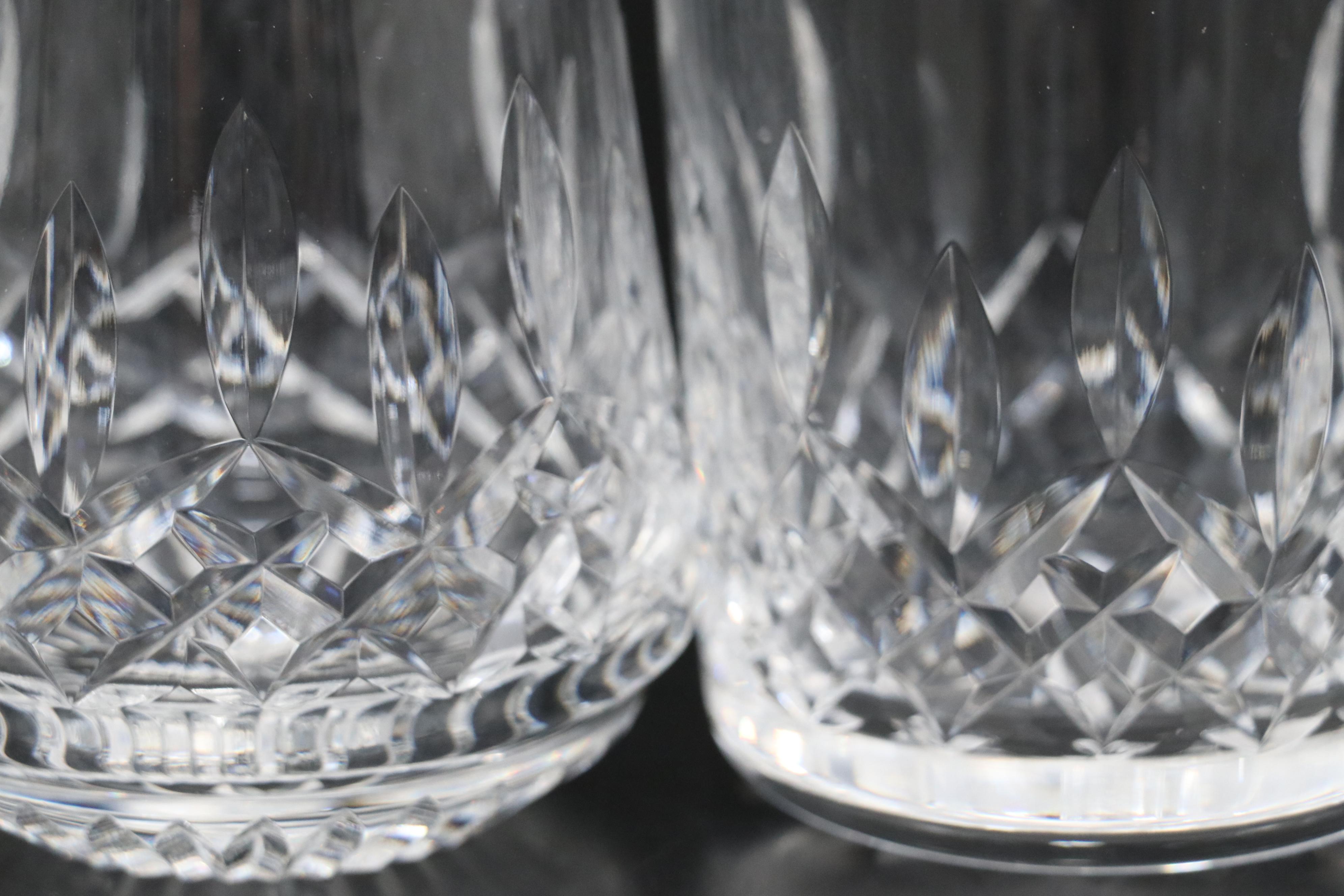 Waterford "Lismore" Crystal Old Fashioned, Roly Poly Glasses with Beer ...