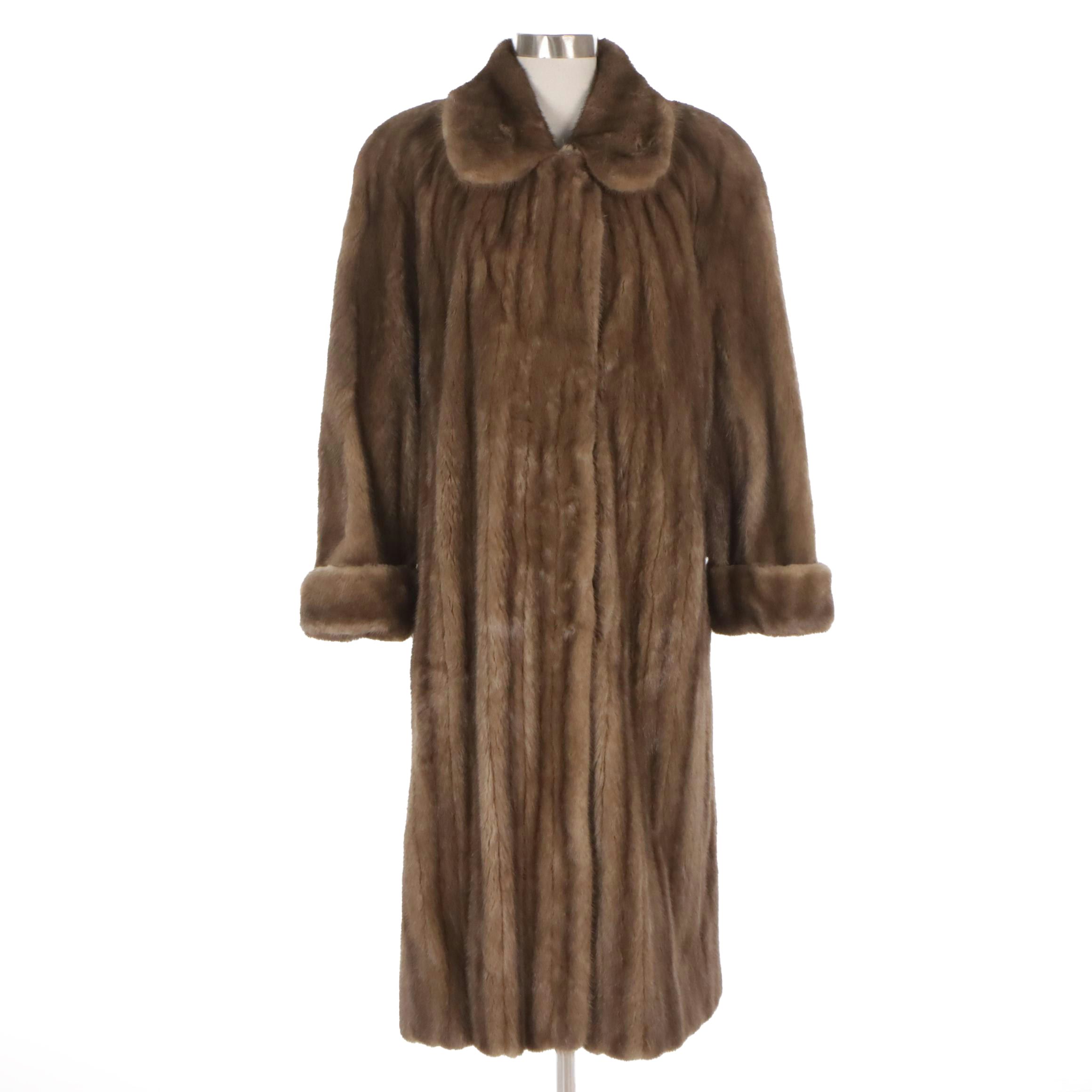 Mink Fur Notched Collar Coat from The Evans Collection | EBTH